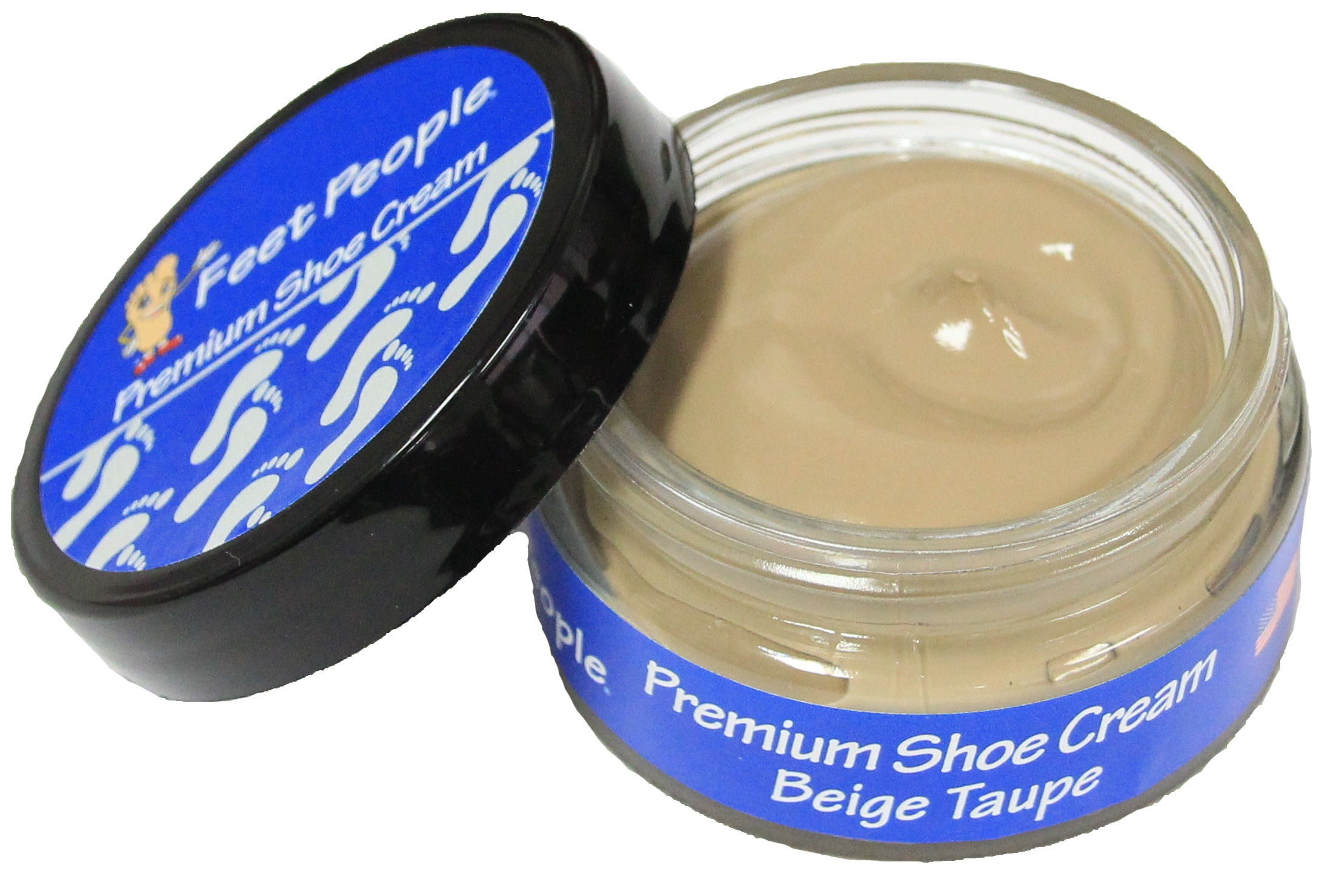 FeetPeople Premium Leather Shoe Cream Polish 1.5 Oz, Beige Taupe ...