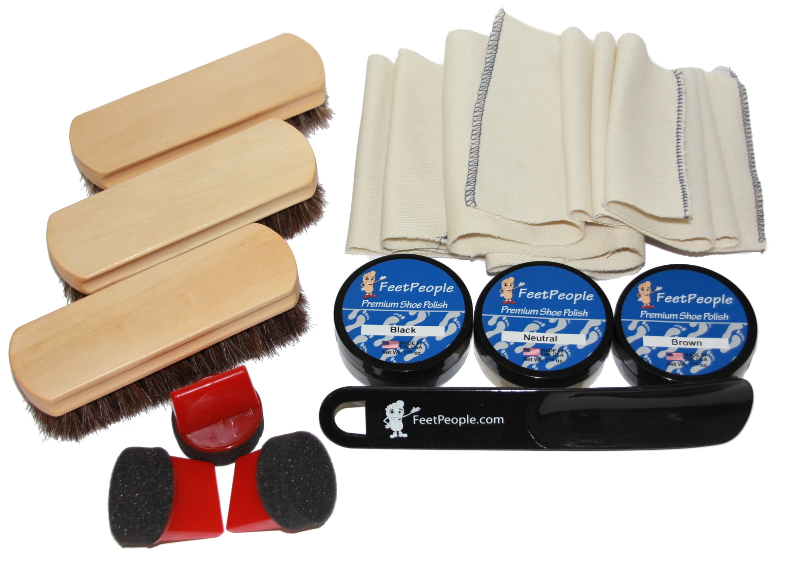 FeetPeople Premium Valet Shoe Shine Refill Kit - Walmart.com
