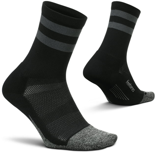 Feetures Elite Light Cushion Mini Crew Sock - Sport Sock with Targeted ...