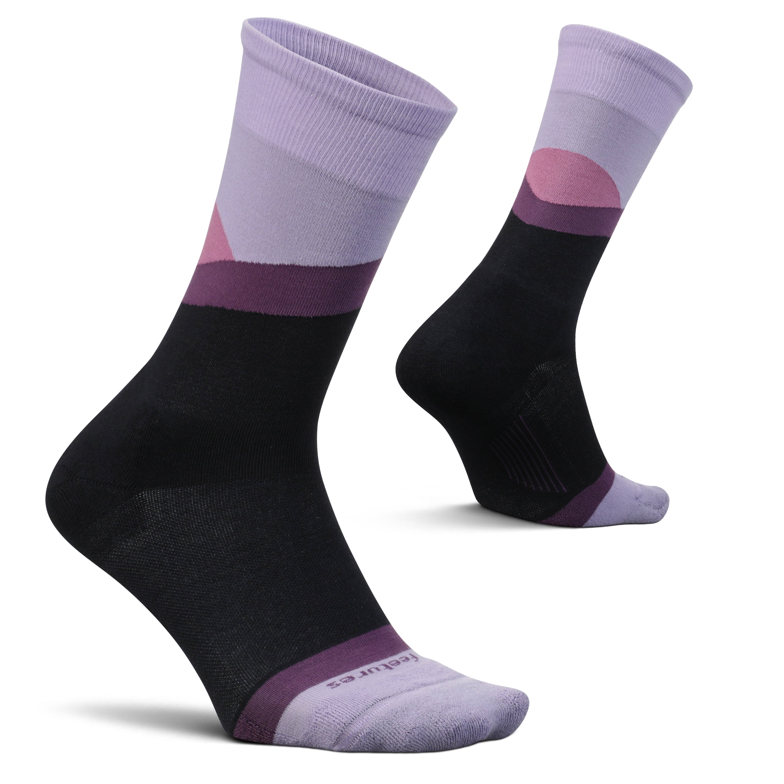 Feetures Cushion Quarter- Arch Support Running Socks, Moisture Wicking ...