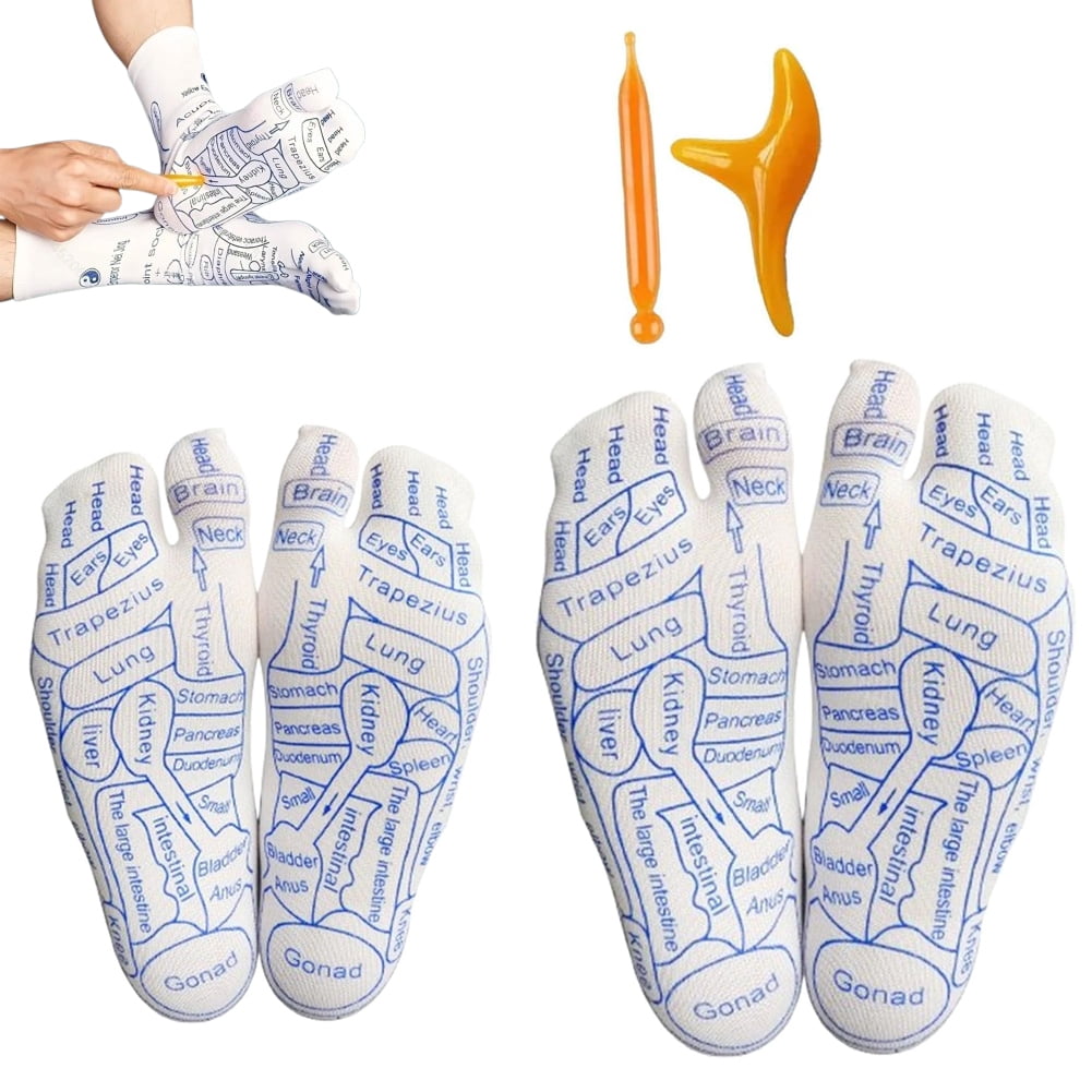 Feetyfirst Reflex Therapy Socks,Foot Press ure Point Socks with ...