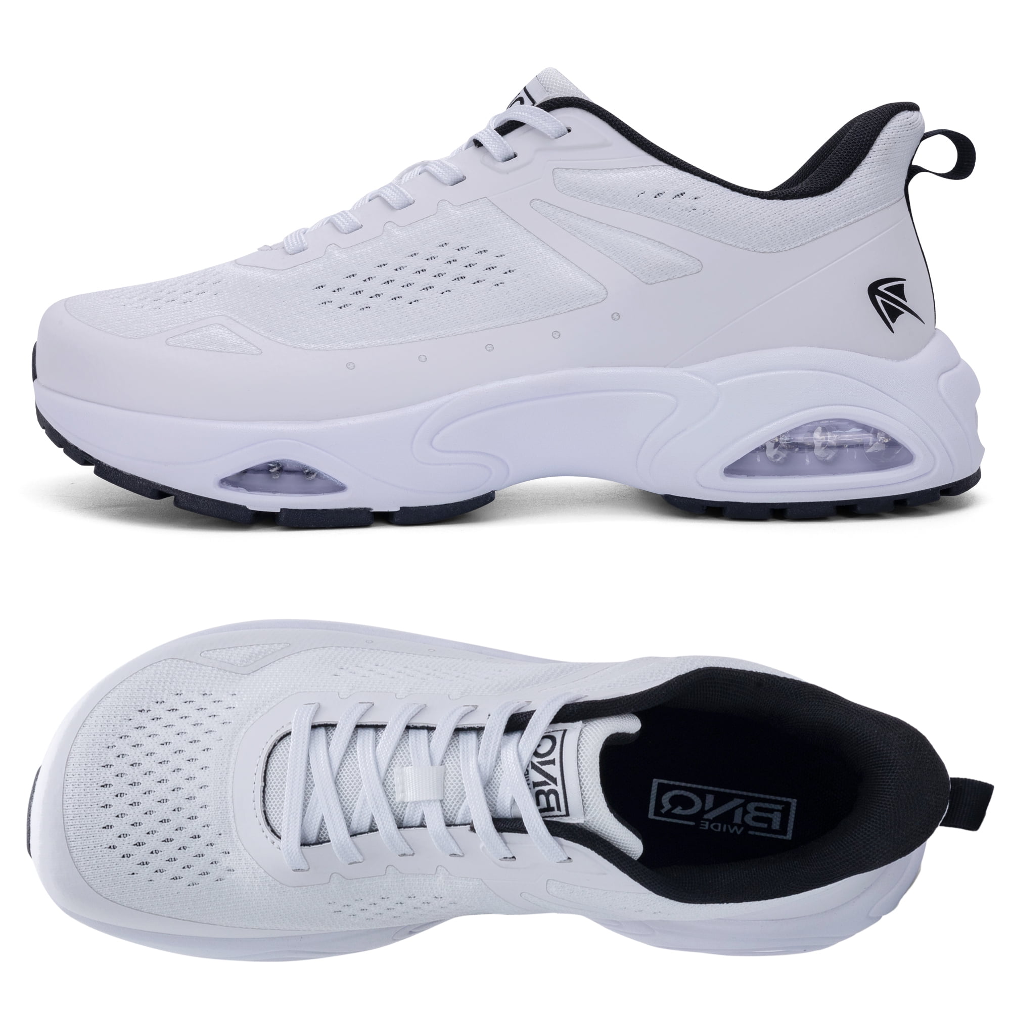 FefiYo Wide Toe Box Arch Support Running Shoes for Men Plantar ...