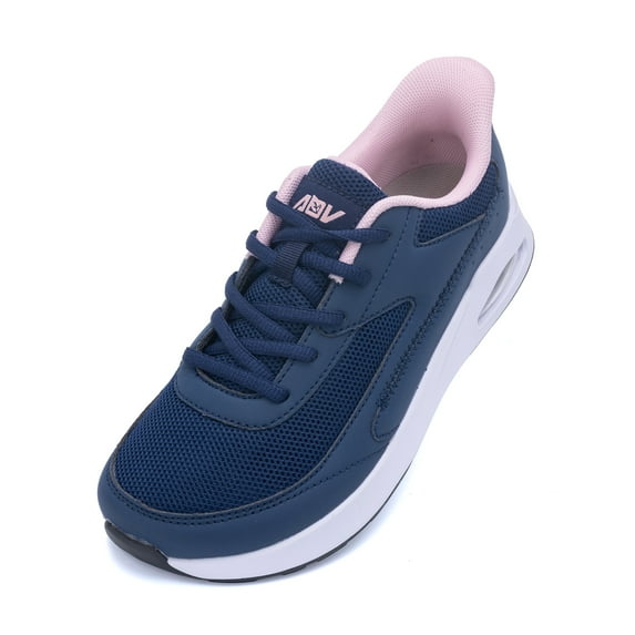 FefiYo Wide Toe Box Womens Arch Support Walking Shoes Wide Width ...