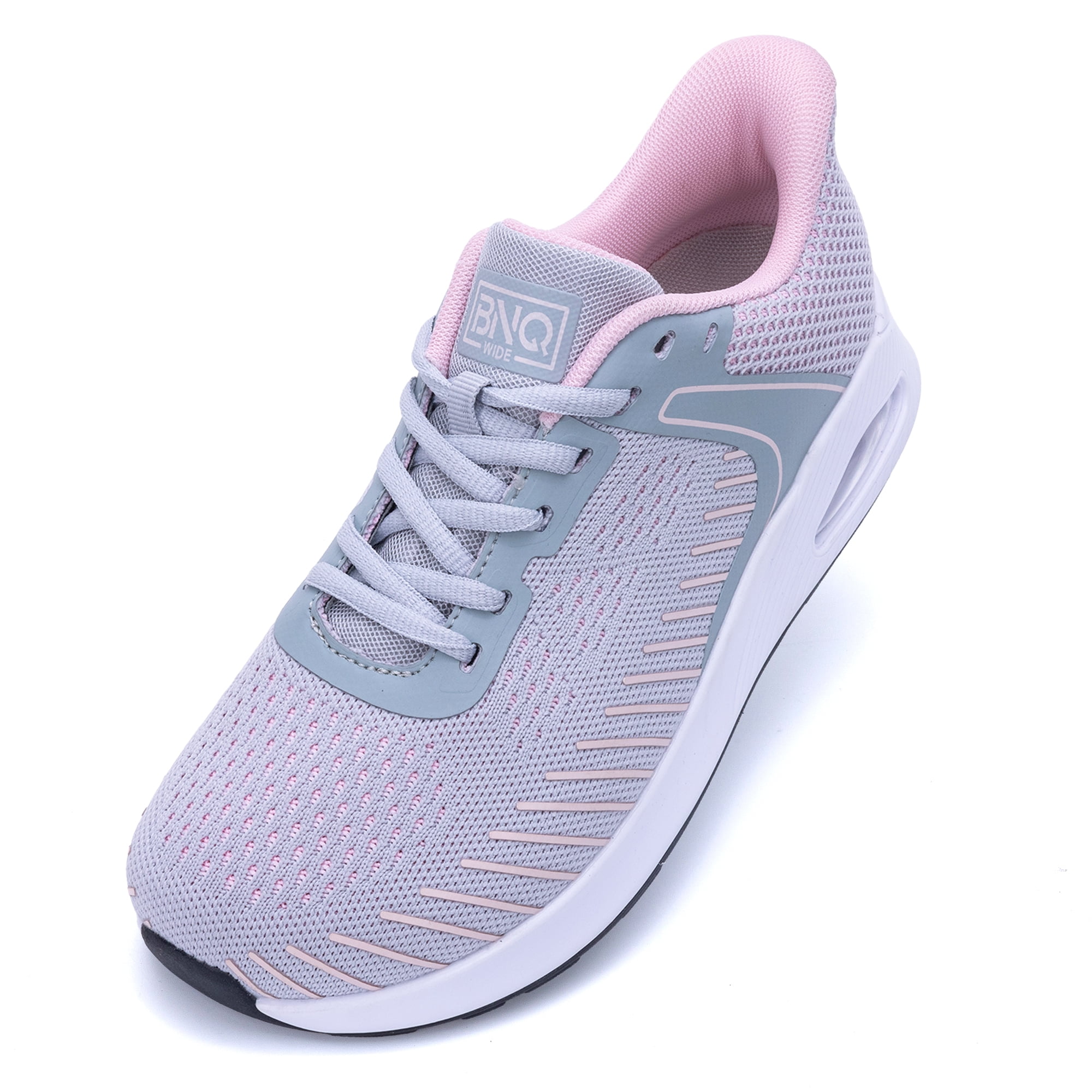 FefiYo Wide Toe Box Womens Arch Support Walking Shoes Wide Width ...