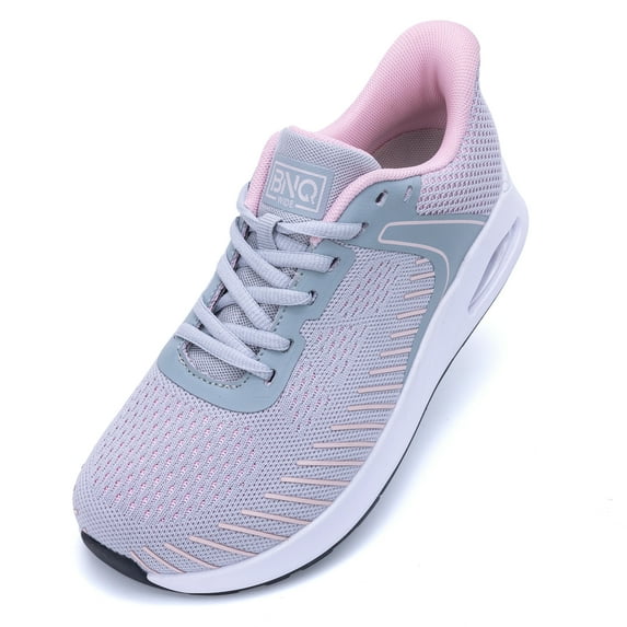 FefiYo Wide Toe Box Womens Arch Support Walking Shoes Wide Width ...