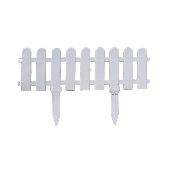 Fegute Outdoor Garden Fence Durable Plastic Border Edging White Modern ...