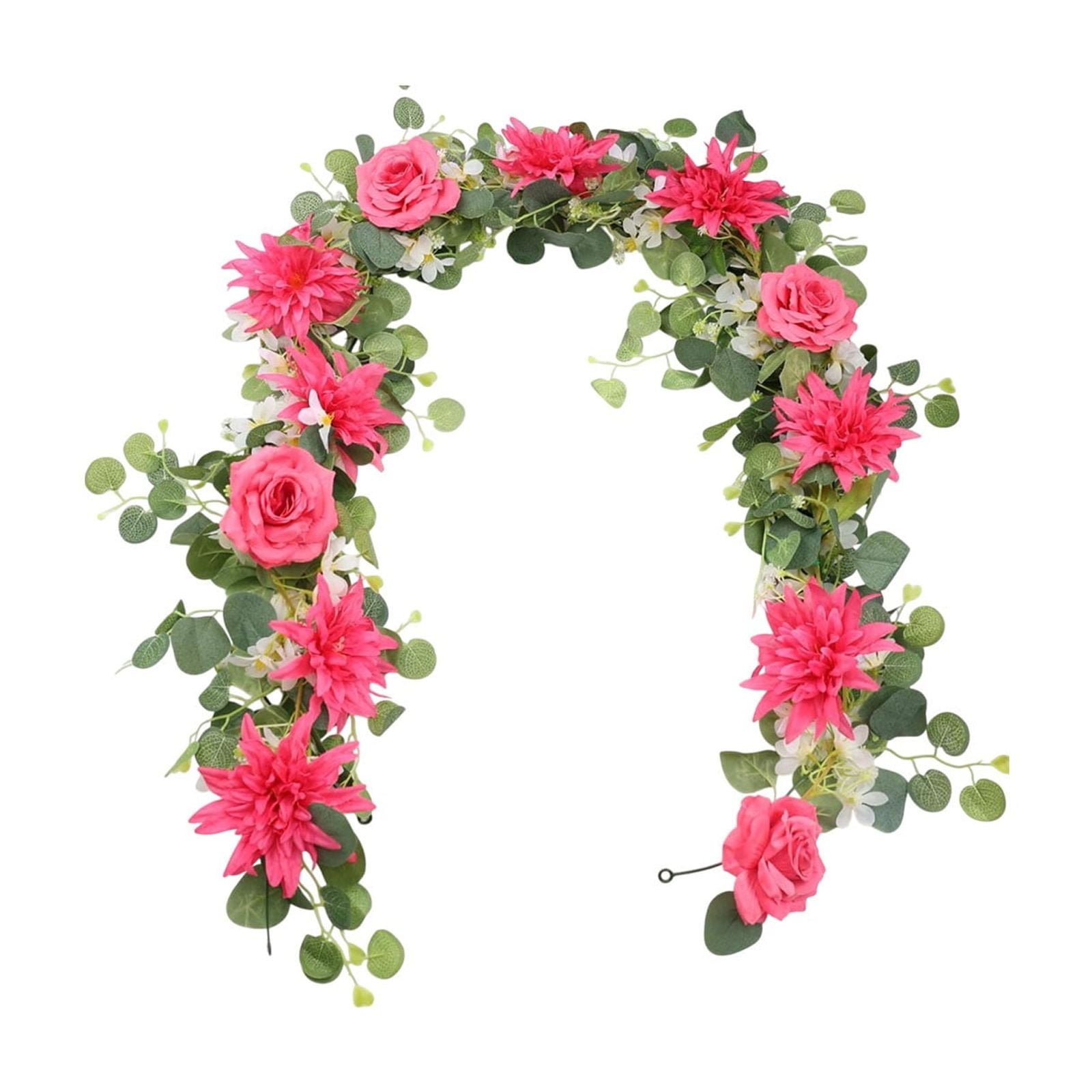 FeiFu 1.8m Extended Wedding Arch Vines Simulation Eucalypt Leaf Garland ...