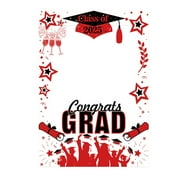 1 3/4” – 7 3/4" Congrats Grad Cardstock Photo Stick Props- 12 pieces ...