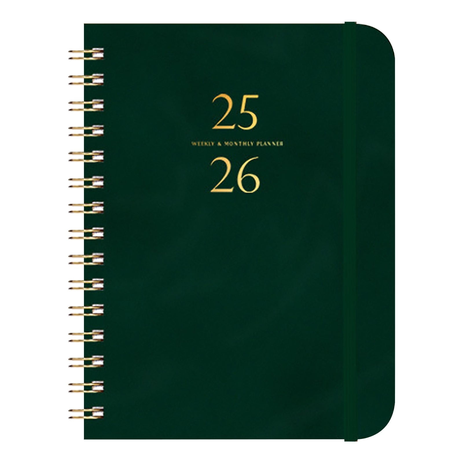 FeiFu Schedule Book Leather-Strap Discipline Planner A5 Coil Notebook ...