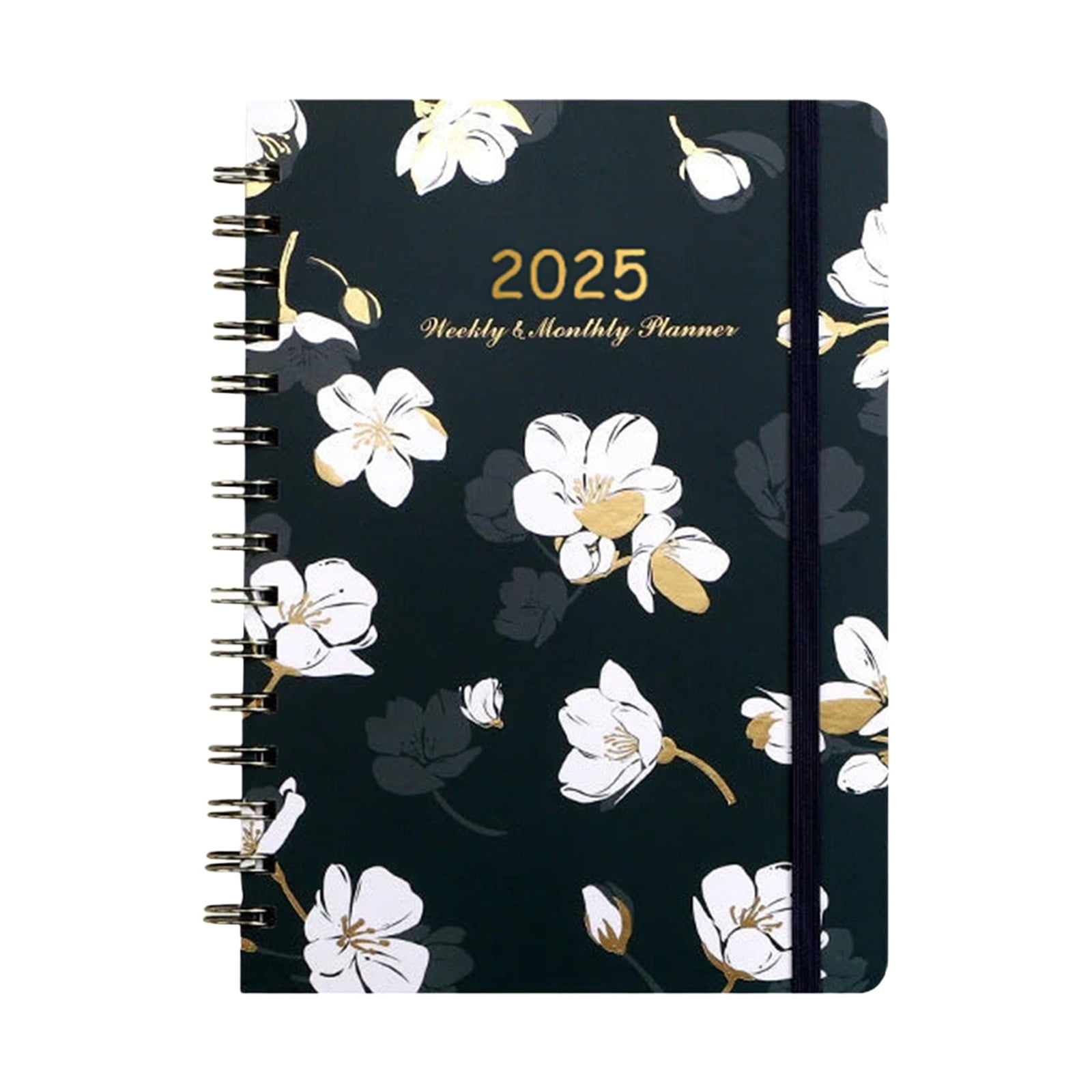 FeiFu 2025 Weekly & Monthly Flower Planner Personalized English Diary ...