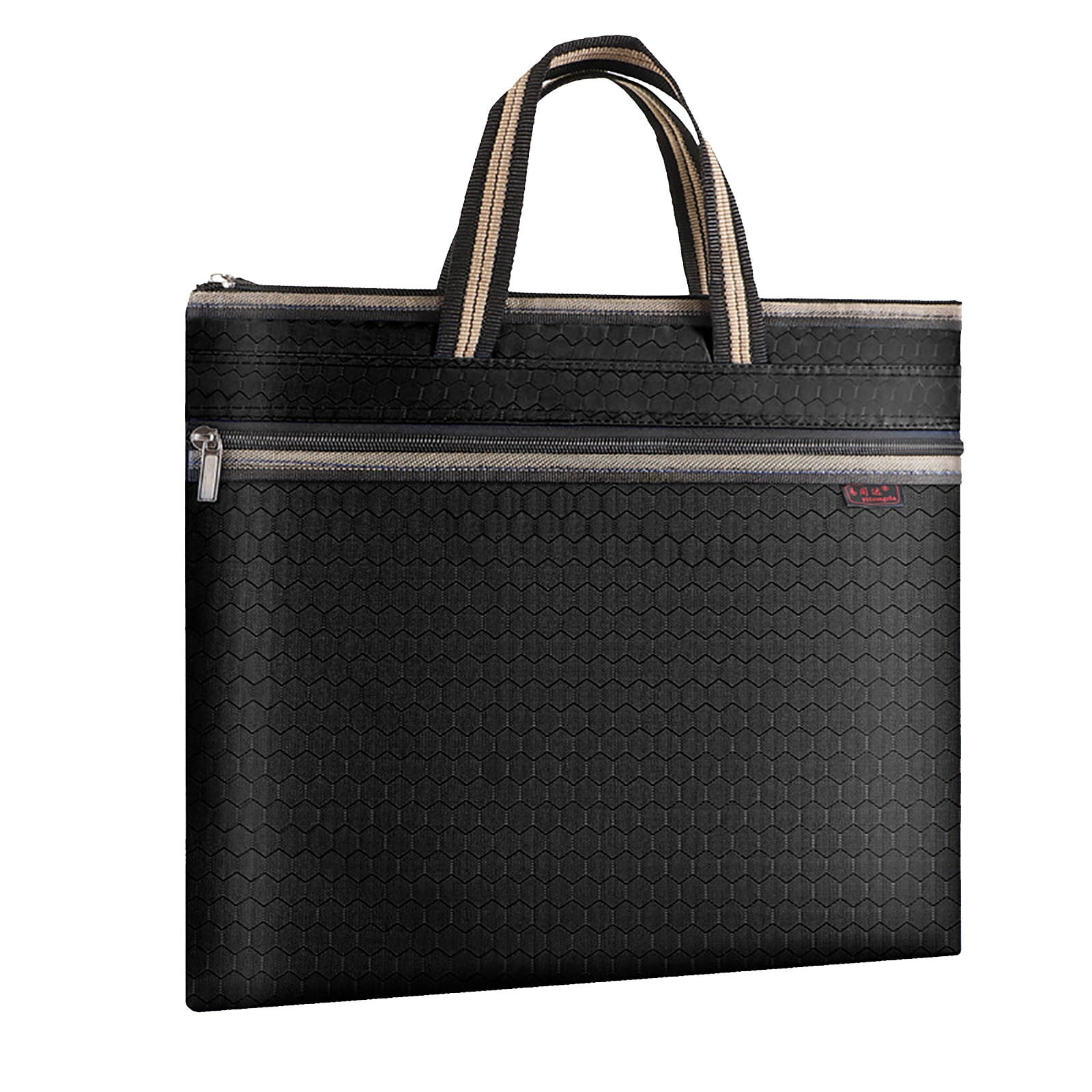 FeiFu A4 Document Bag Briefcase, Fabric Document Bag with Handle ...