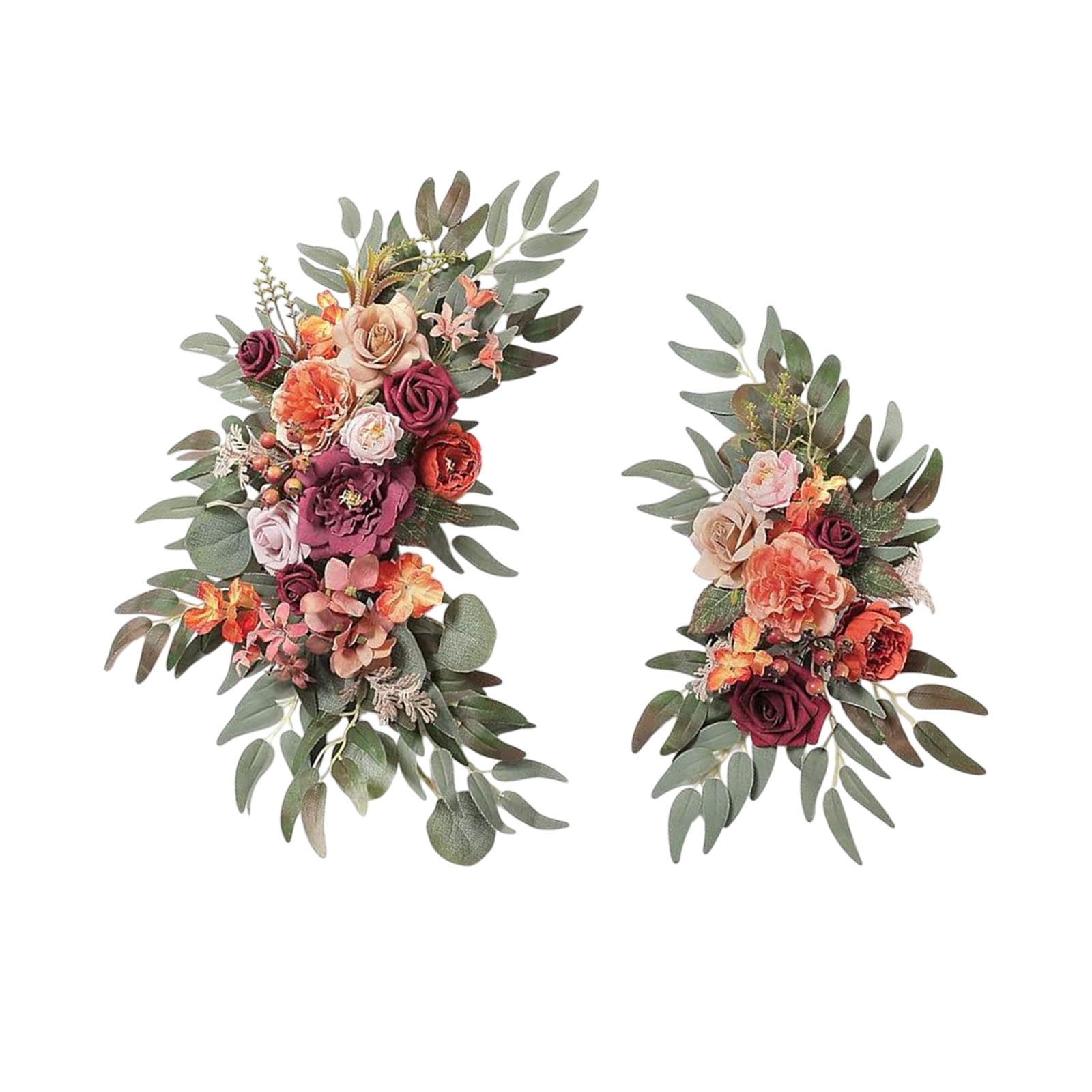 FeiFu Arched Floral Welcome Sign Wedding Simulation Flower Entry ...