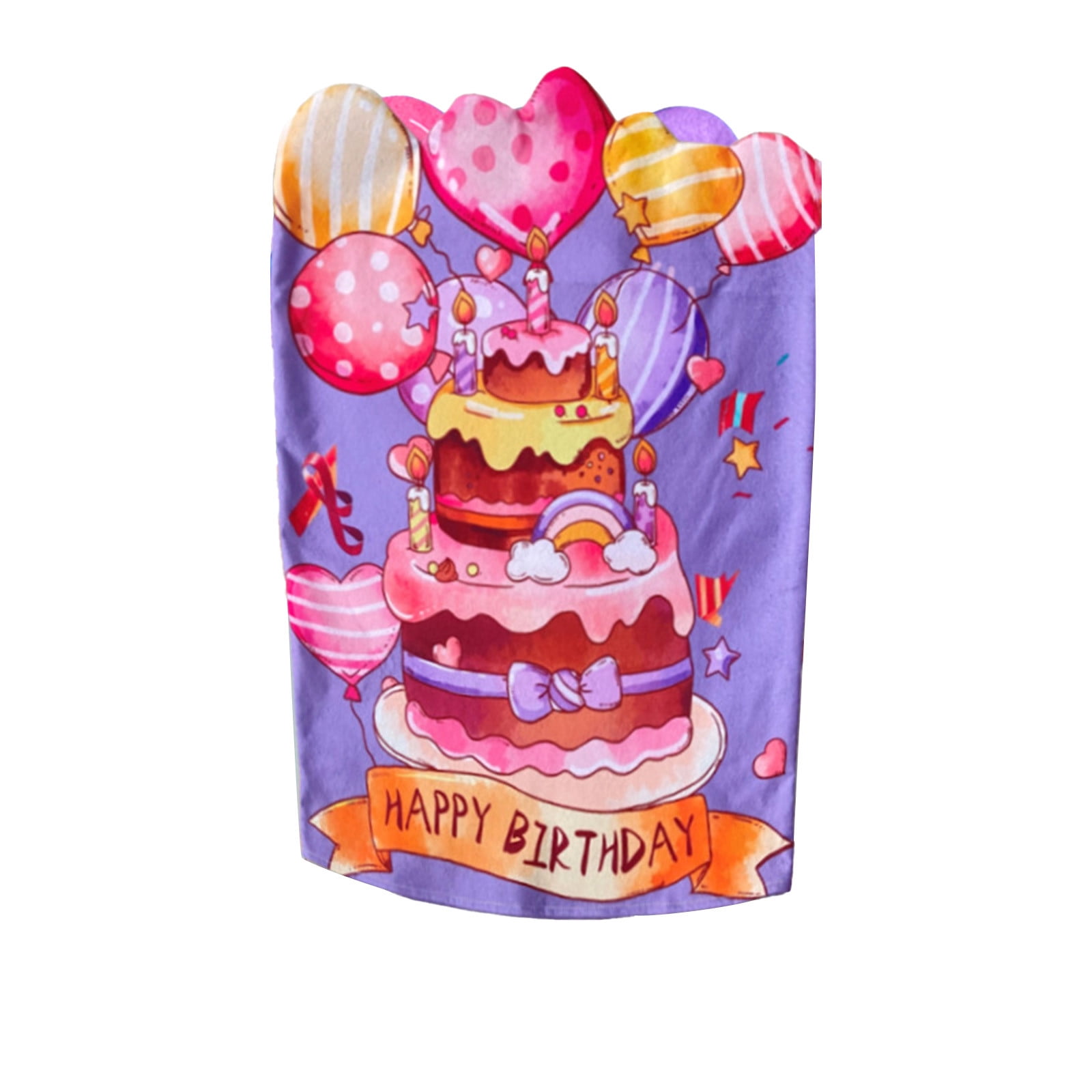 FeiFu Clearance 2025 Birthday Chair Cover Set,Cake Design Seat Covers ...