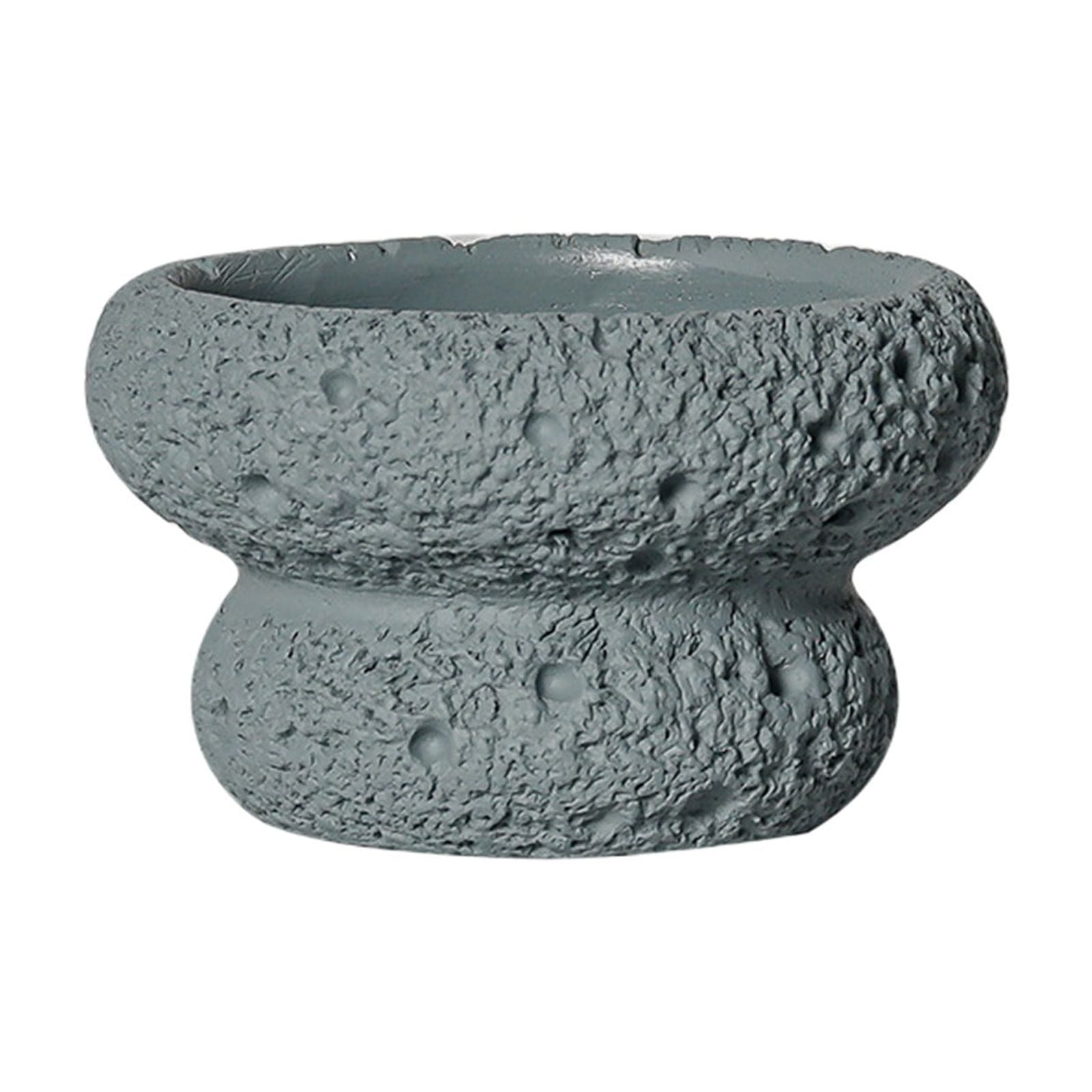 FeiFu Concrete Meteorite Candle Holders Flameless Crystal Tea Light ...