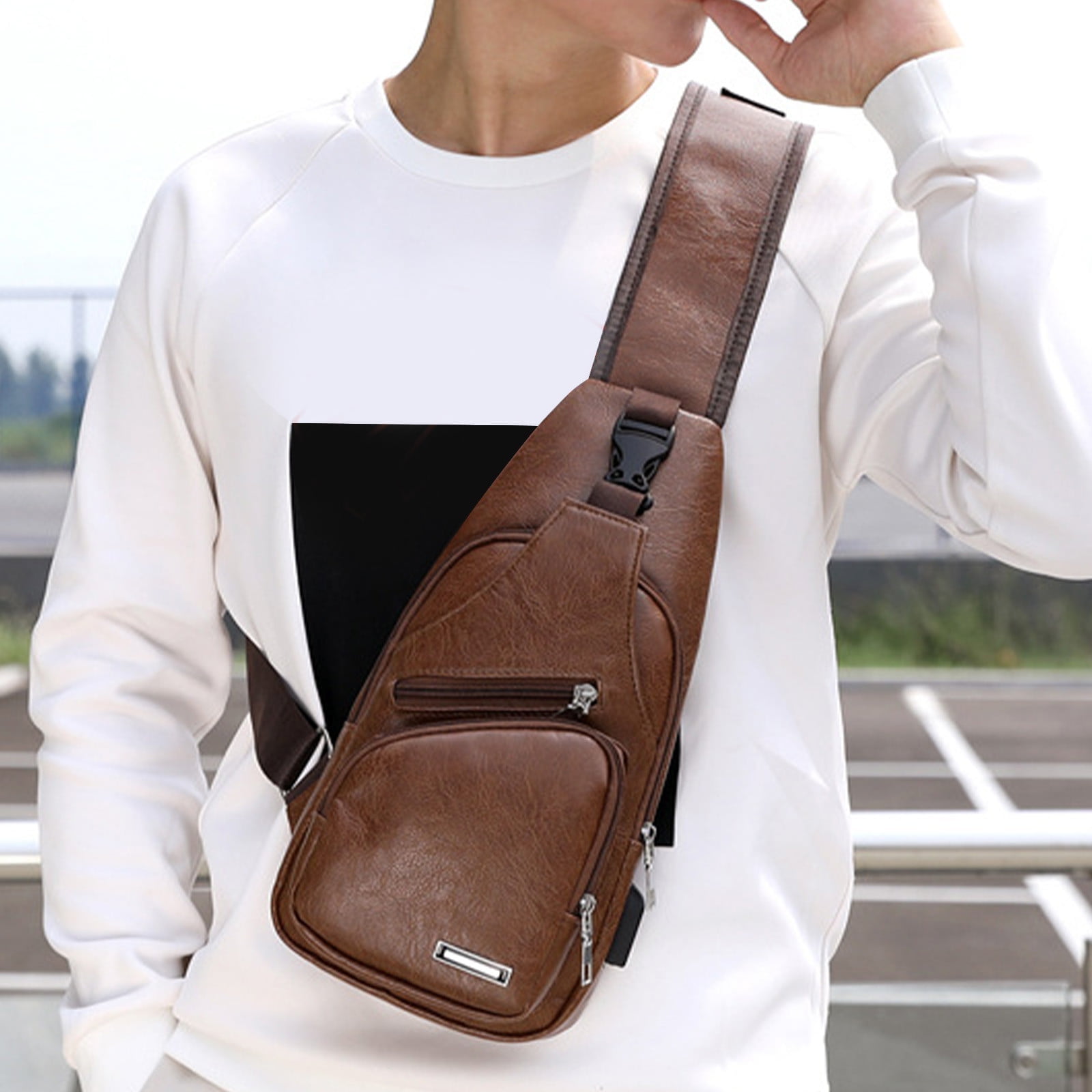 FeiFu Crossbody Bag Fashion Casual Shoulder Bag Lightweight Adjustable ...