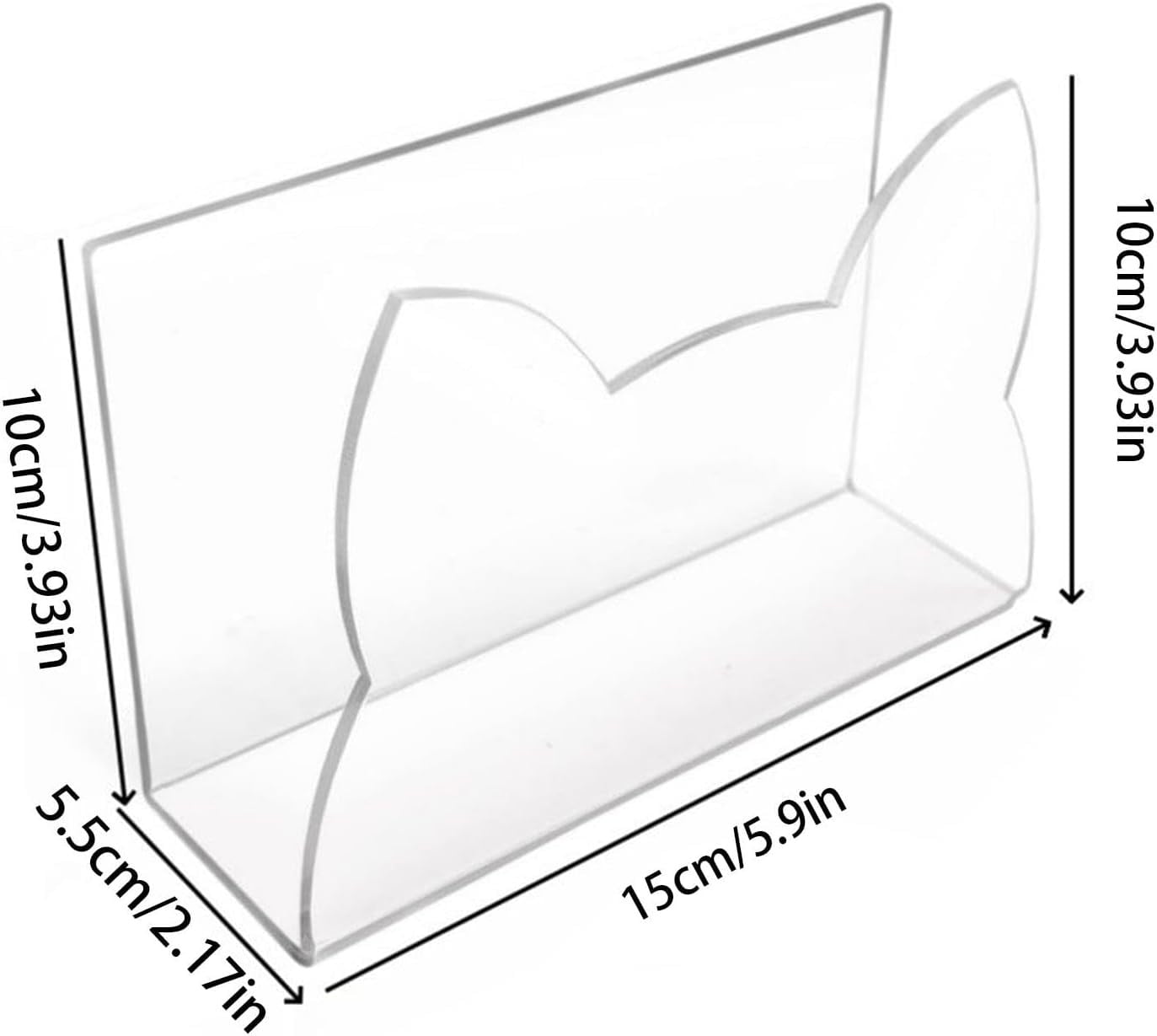 FeiFu Desktop Mail Sorting Organizer Rack,Acrylic Letter Document ...