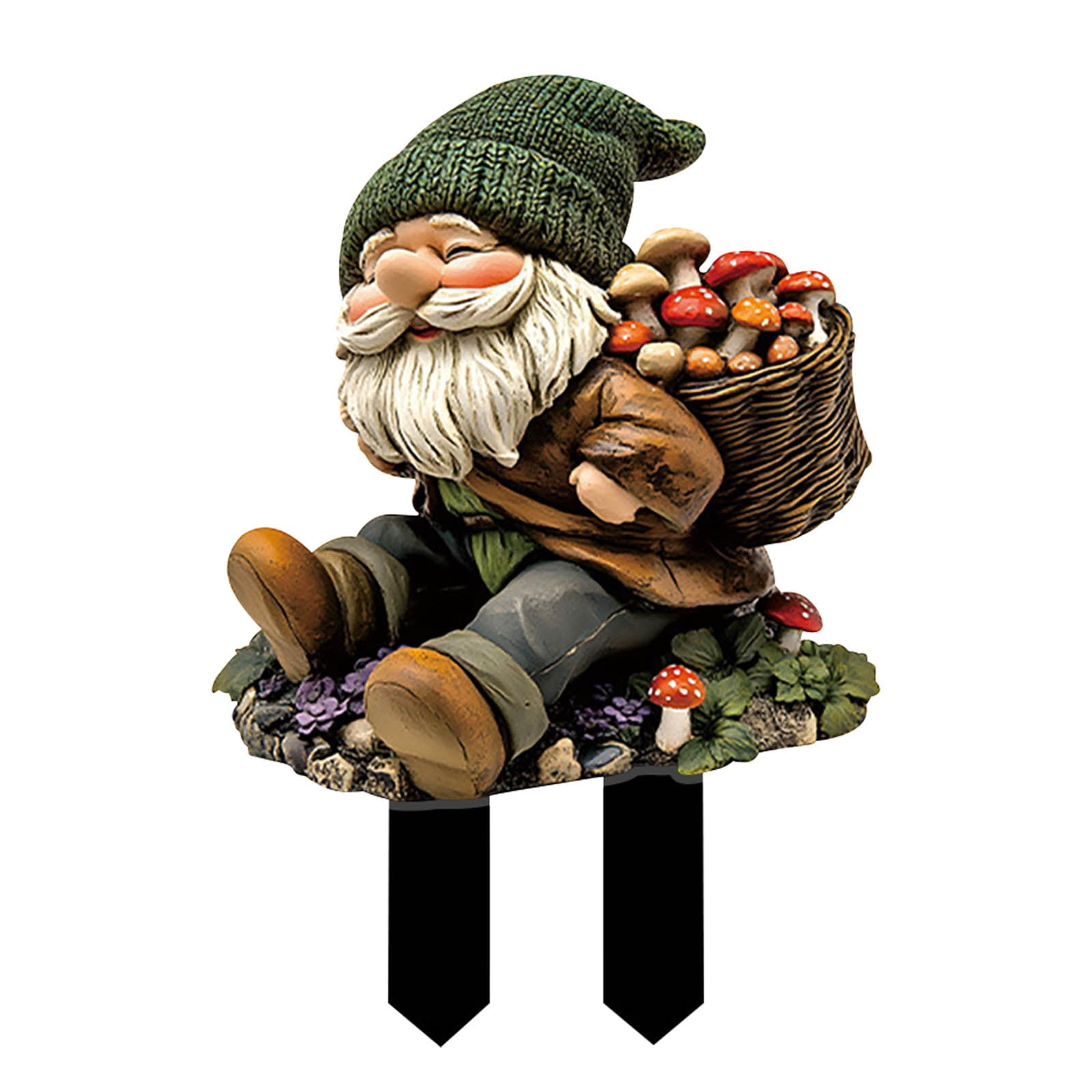FeiFu Dwarf Ground Planting Ornament 2D Garden Stake Outdoor Potted ...