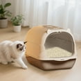 FeiFu Extra Large Fully Enclosed Cats Litter Box Odor-Proof Non ...
