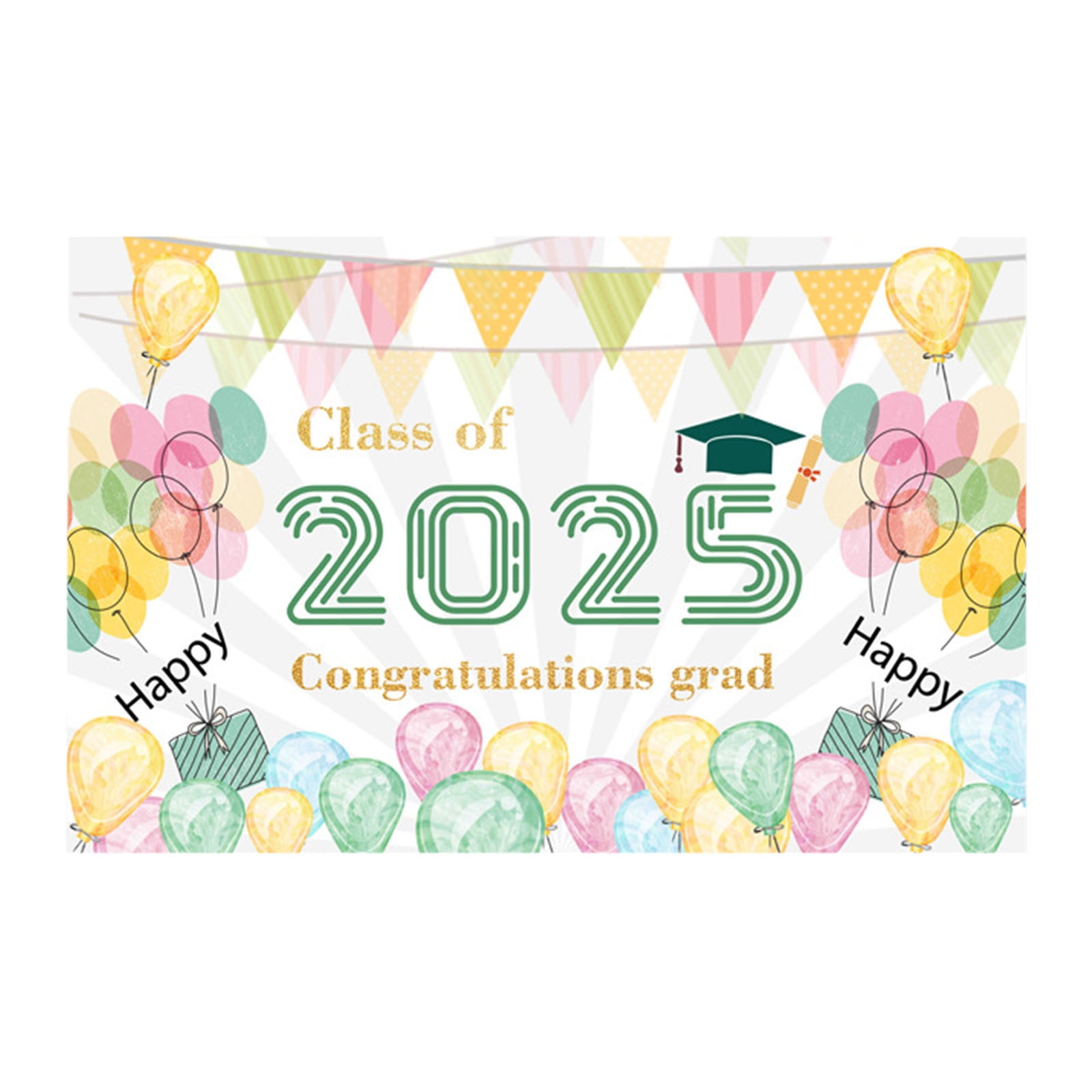 FeiFu Floral Graduation Backdrop Flower Garland Graduation Party ...