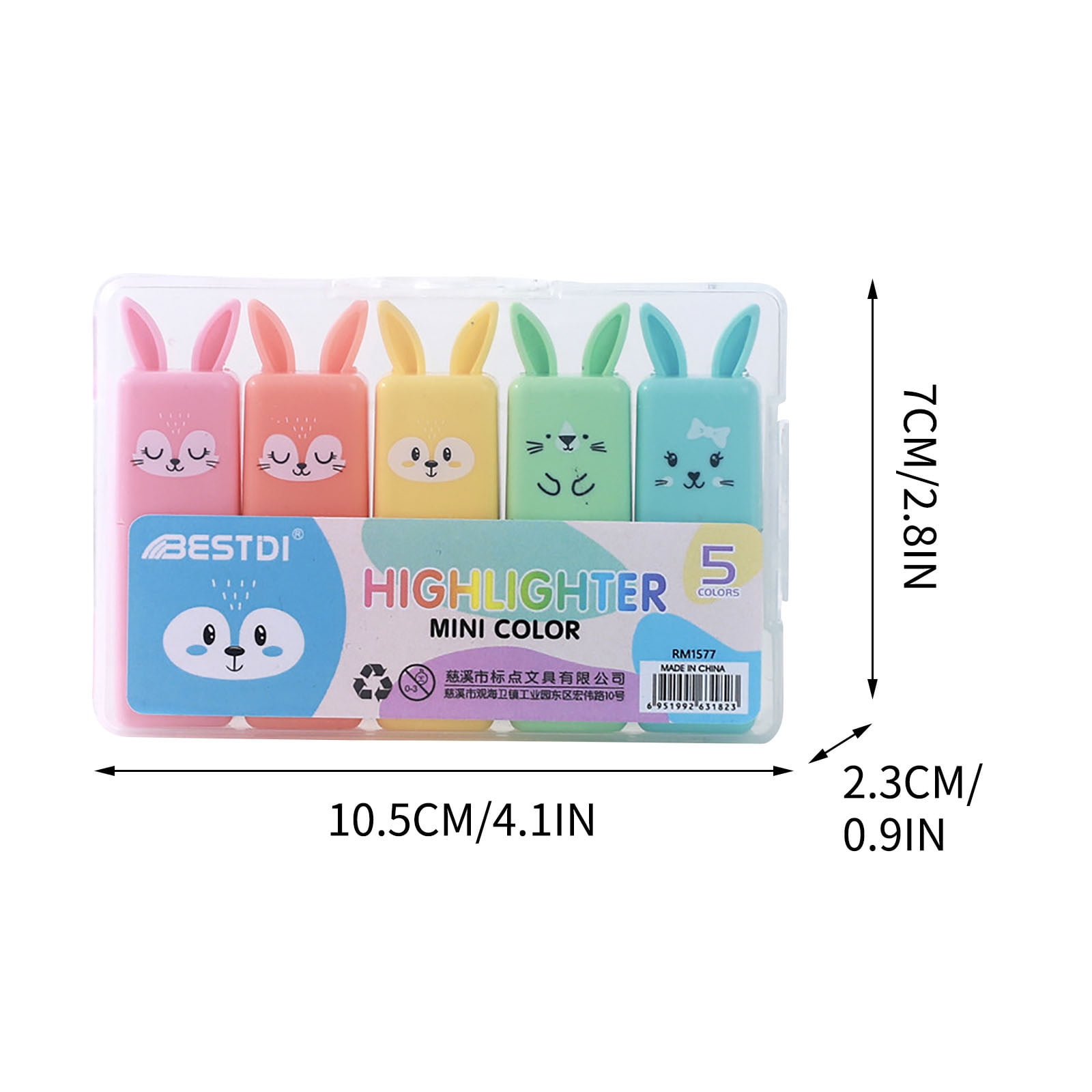 FeiFu Fluorescent Marker Bundle 10ml Highlighter Set 4/5/6 Color ...