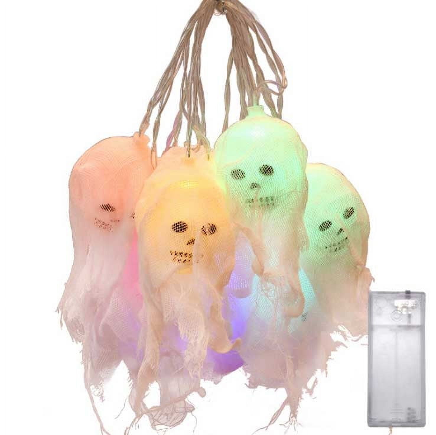 FeiFu Halloween Decoration 2.5m LED String Lights Ghost Skull Lights 2. ...