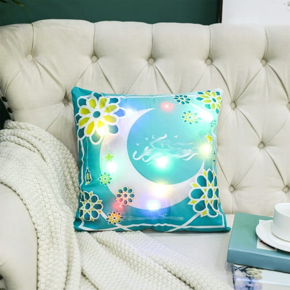 FeiFu LED Light Shaped Pillow Cover Soft Glowing Decorative Cushion ...