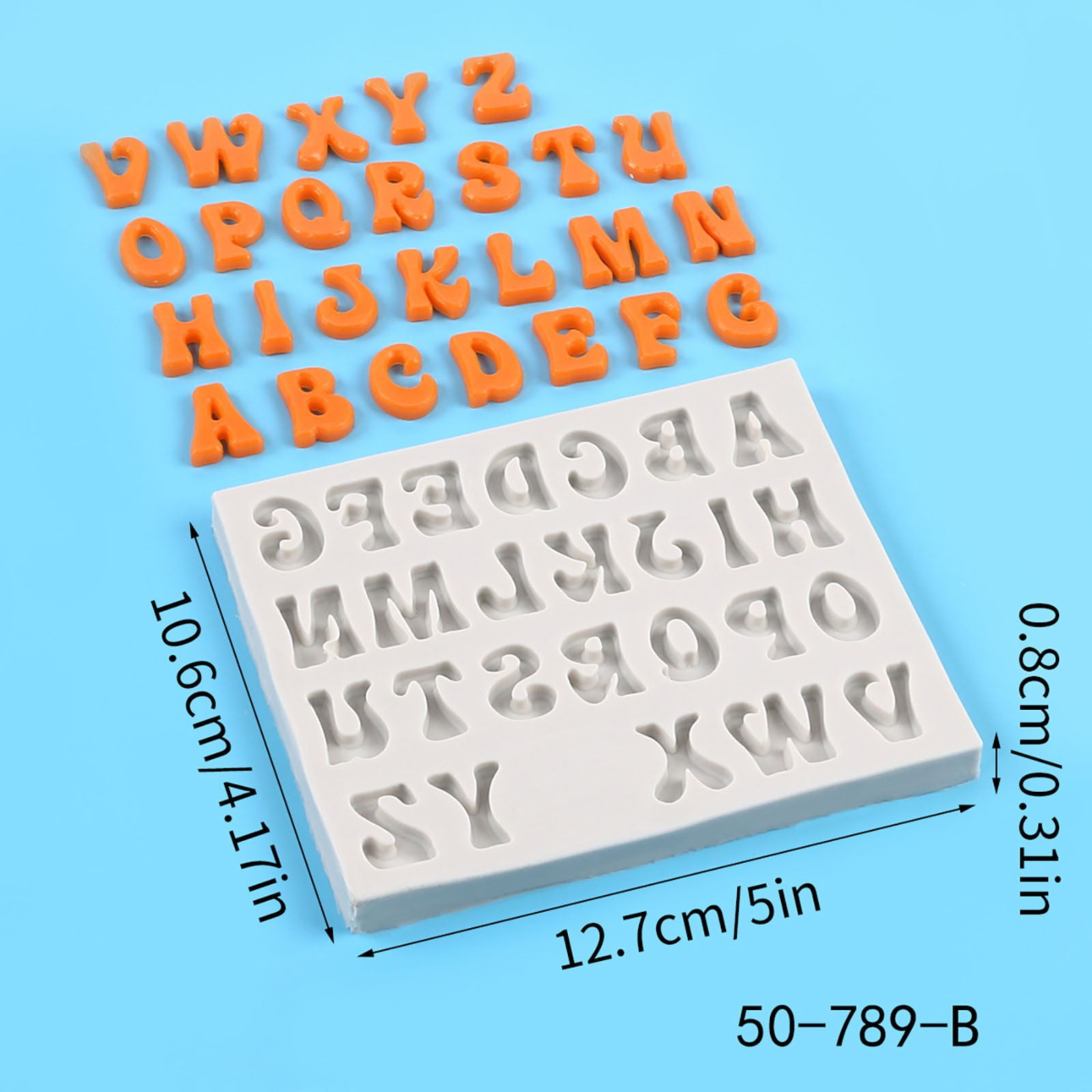 FeiFu Letters Molds and Numbers Molds, Silicone Fondant Mold Chocolate ...