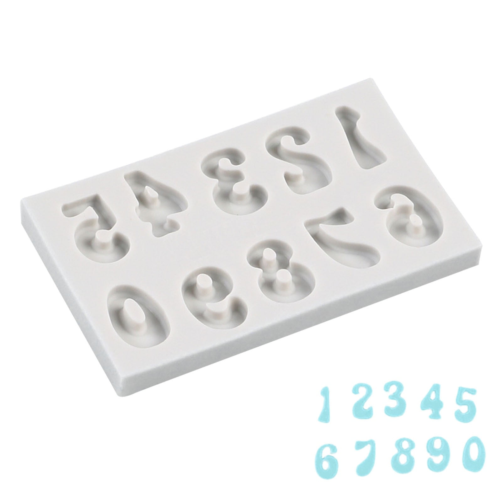 FeiFu Letters Molds and Numbers Molds, Silicone Fondant Mold Chocolate ...