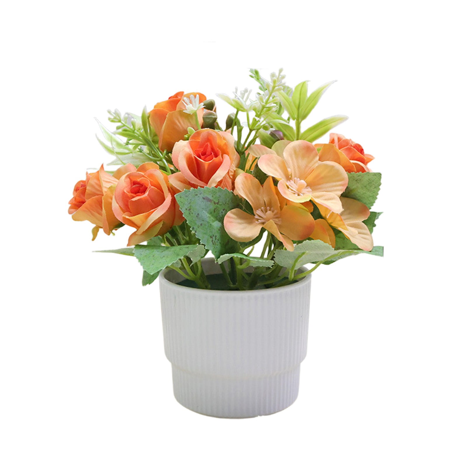 FeiFu Lifelike Artificial Potted Plants Realistic Plastic Foliage ...
