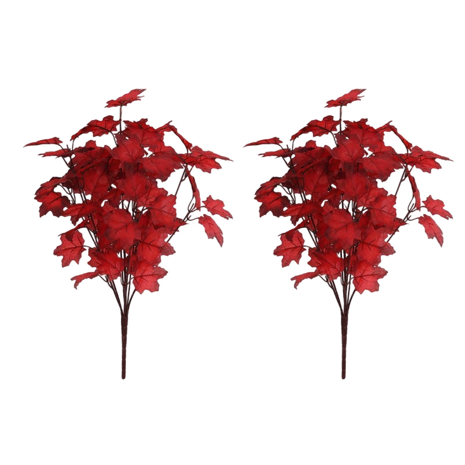 FeiFu Maple Leaf Velvet Fabric Insert Flower Bouquet Halloween Decor ...