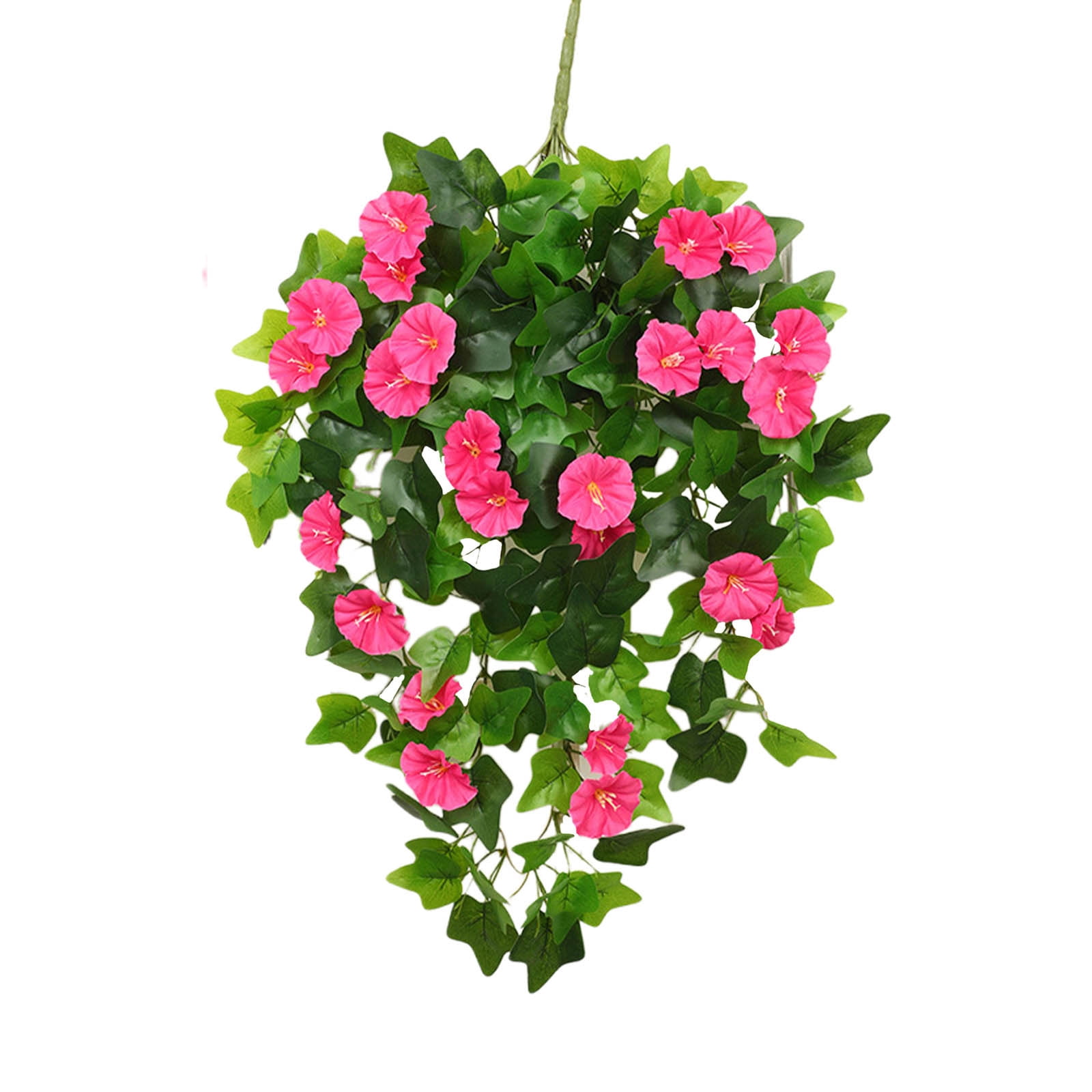 FeiFu Morning Glory Artificial Hanging Plants for Indoor Outdoor ...