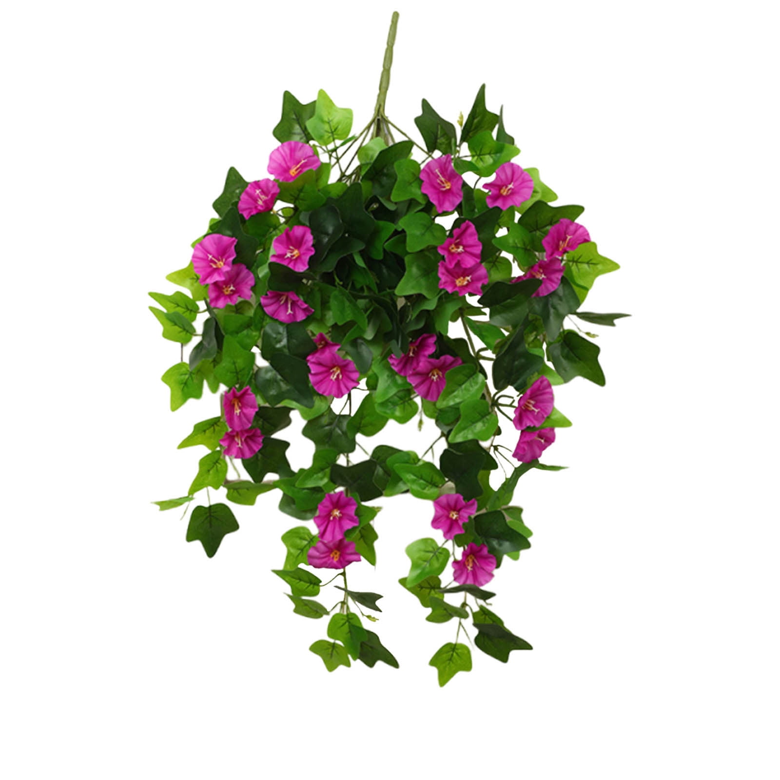 FeiFu Morning Glory Artificial Hanging Plants for Indoor Outdoor ...