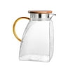 Wheat Ears Glass Water Pitcher, 1600 ml/ 54 oz Glass Pitcher with Spout ...