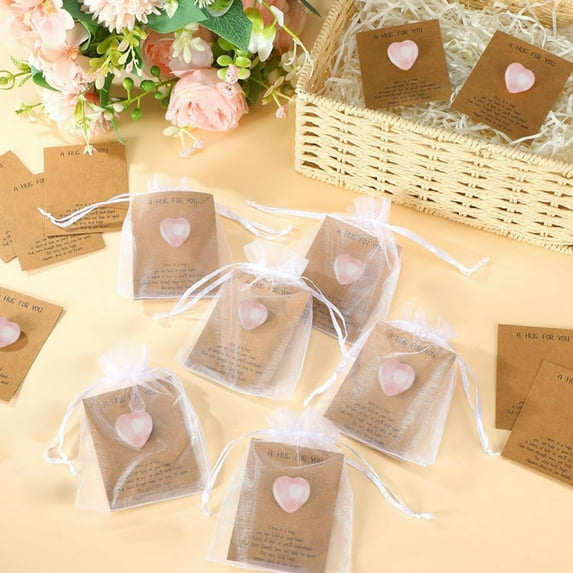 FeiFu Pocket Hug Crystal Stone Card Set Heartwarming Encouragement Gift ...