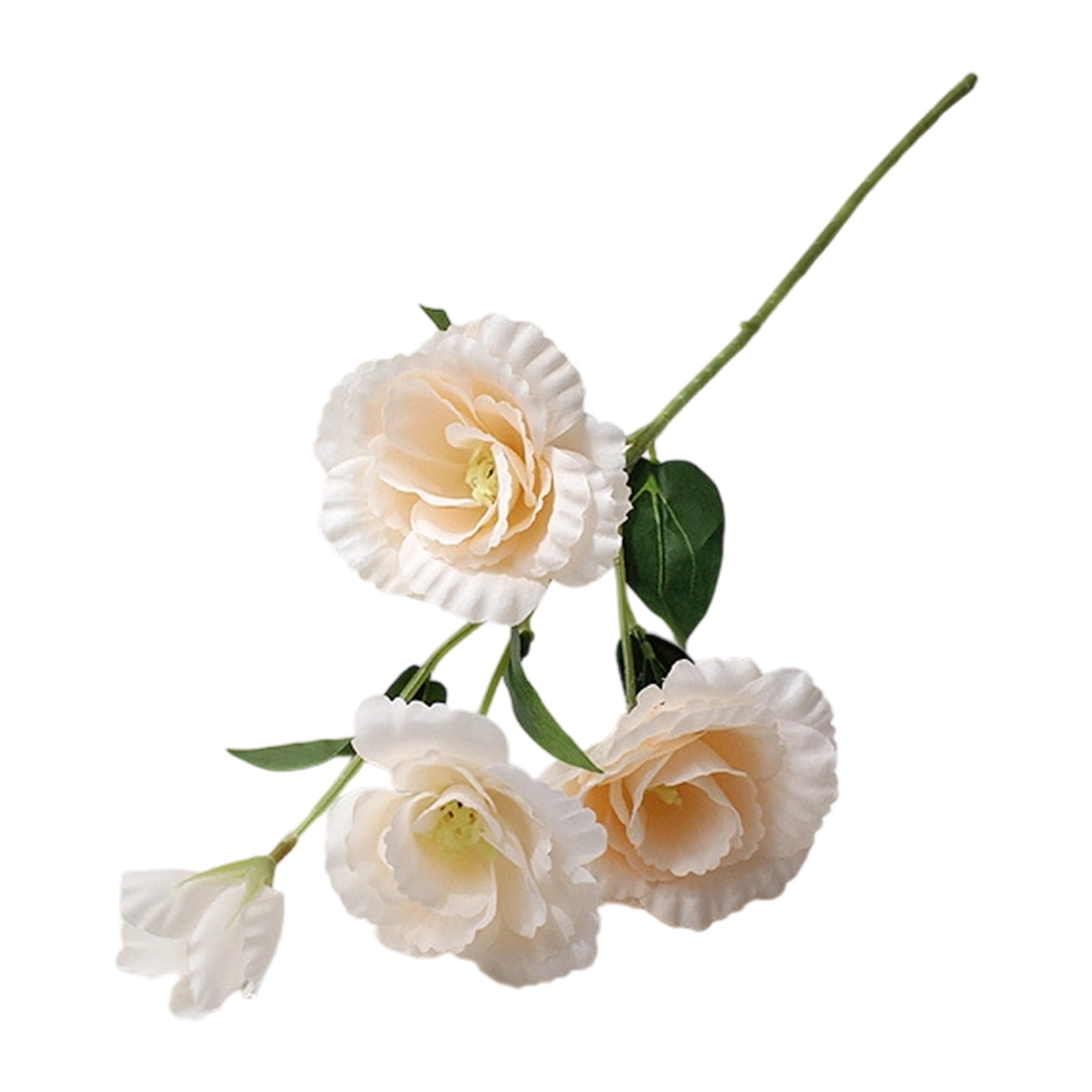 FeiFu Realistic Artificial Eustoma Flowers Four Stems Silk Floral ...