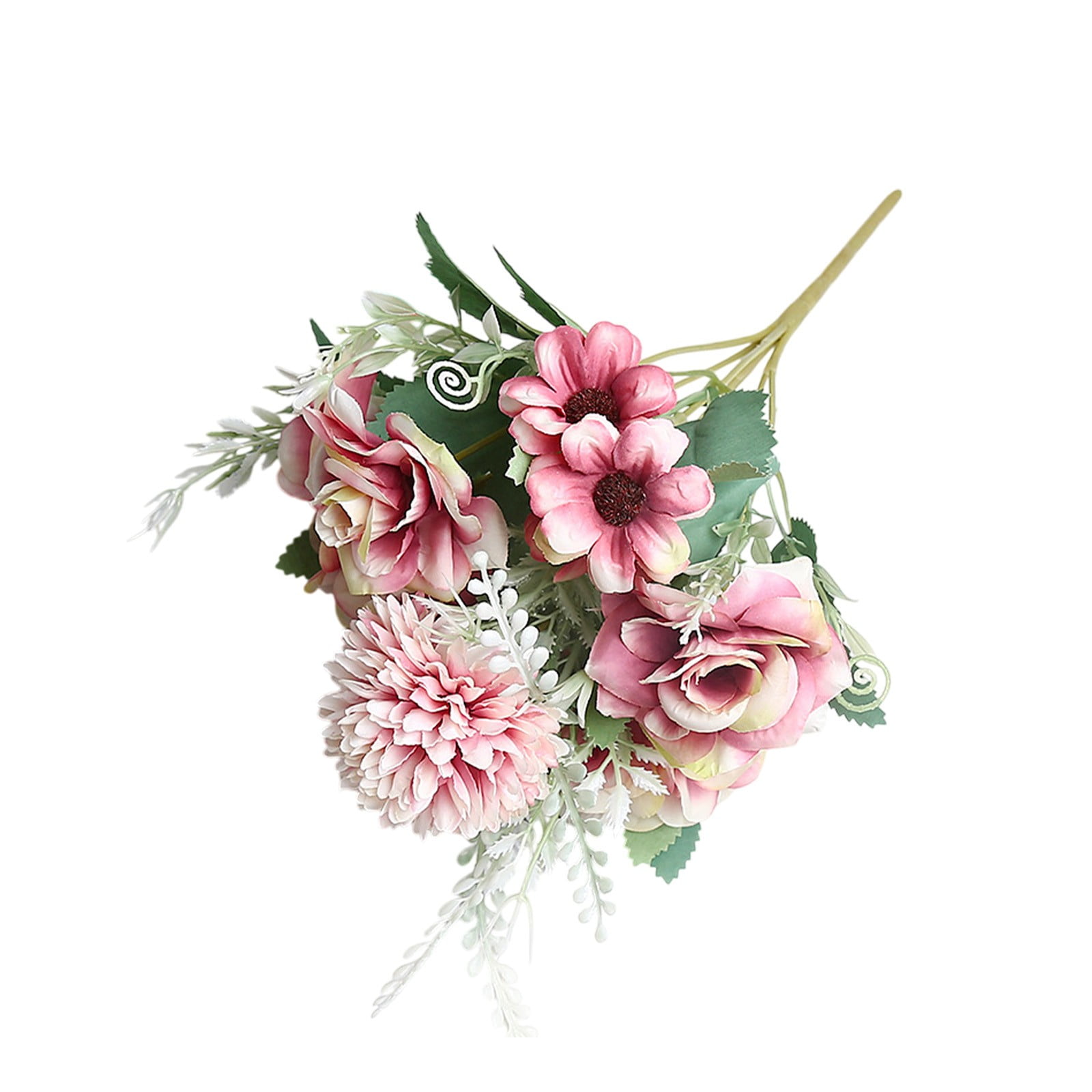 FeiFu Reusable Artificial Rose Bouquet Wedding Centerpiece Decor Faux ...