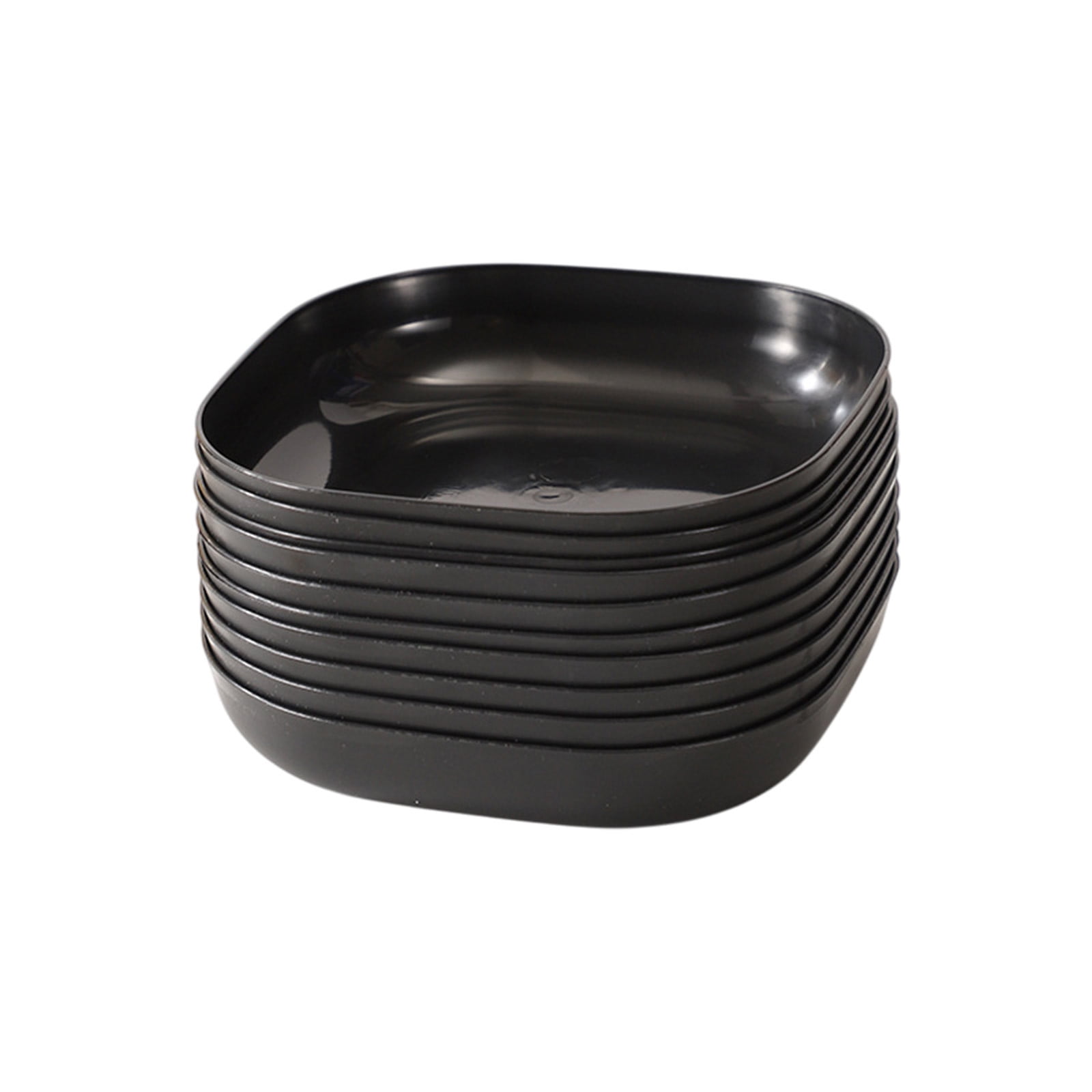 FeiFu Square Camping Plates with Stackable Corners,Heat-proof Microwave ...