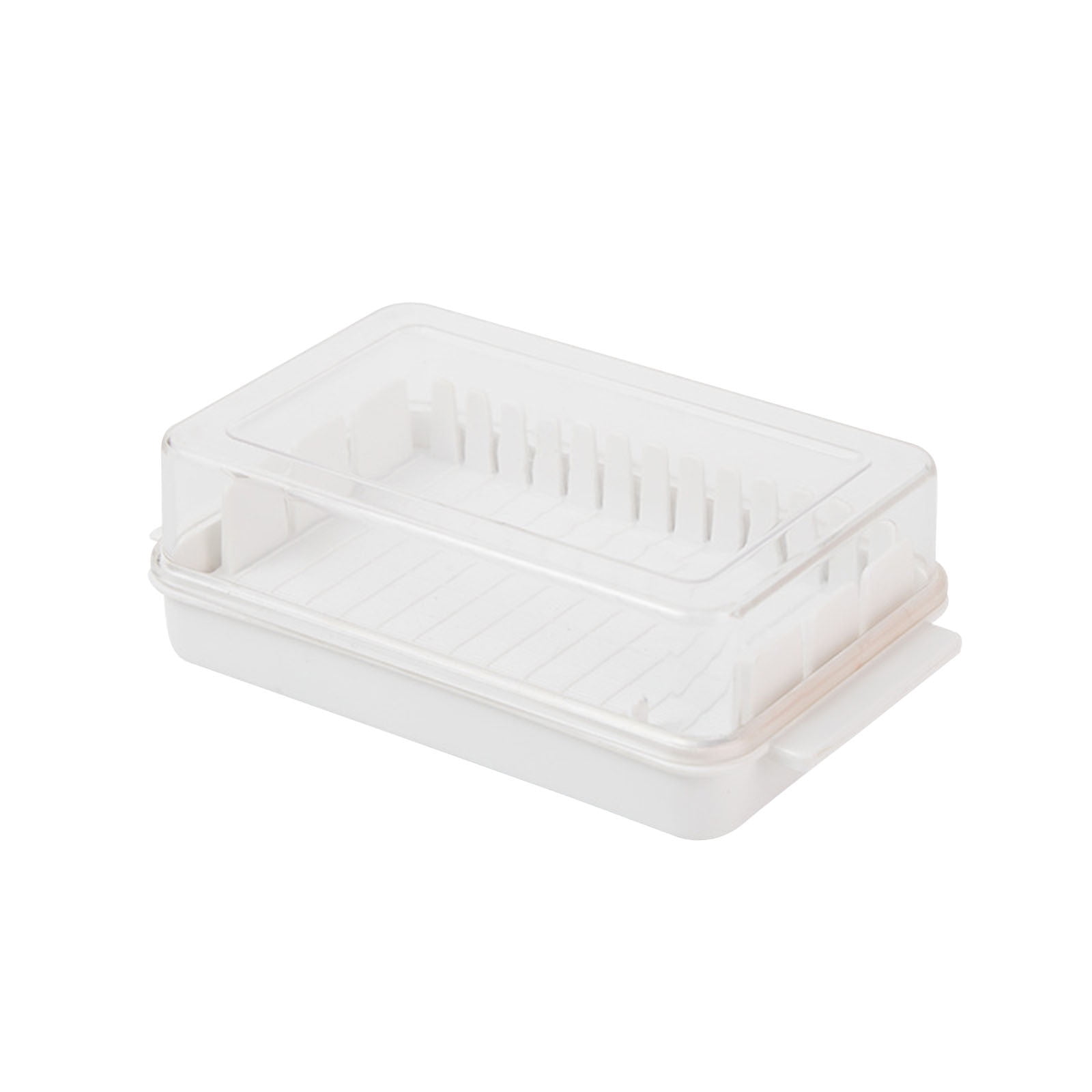 FeiFu Transparent Cutting Box Cheese Compartment Storage Container Food ...