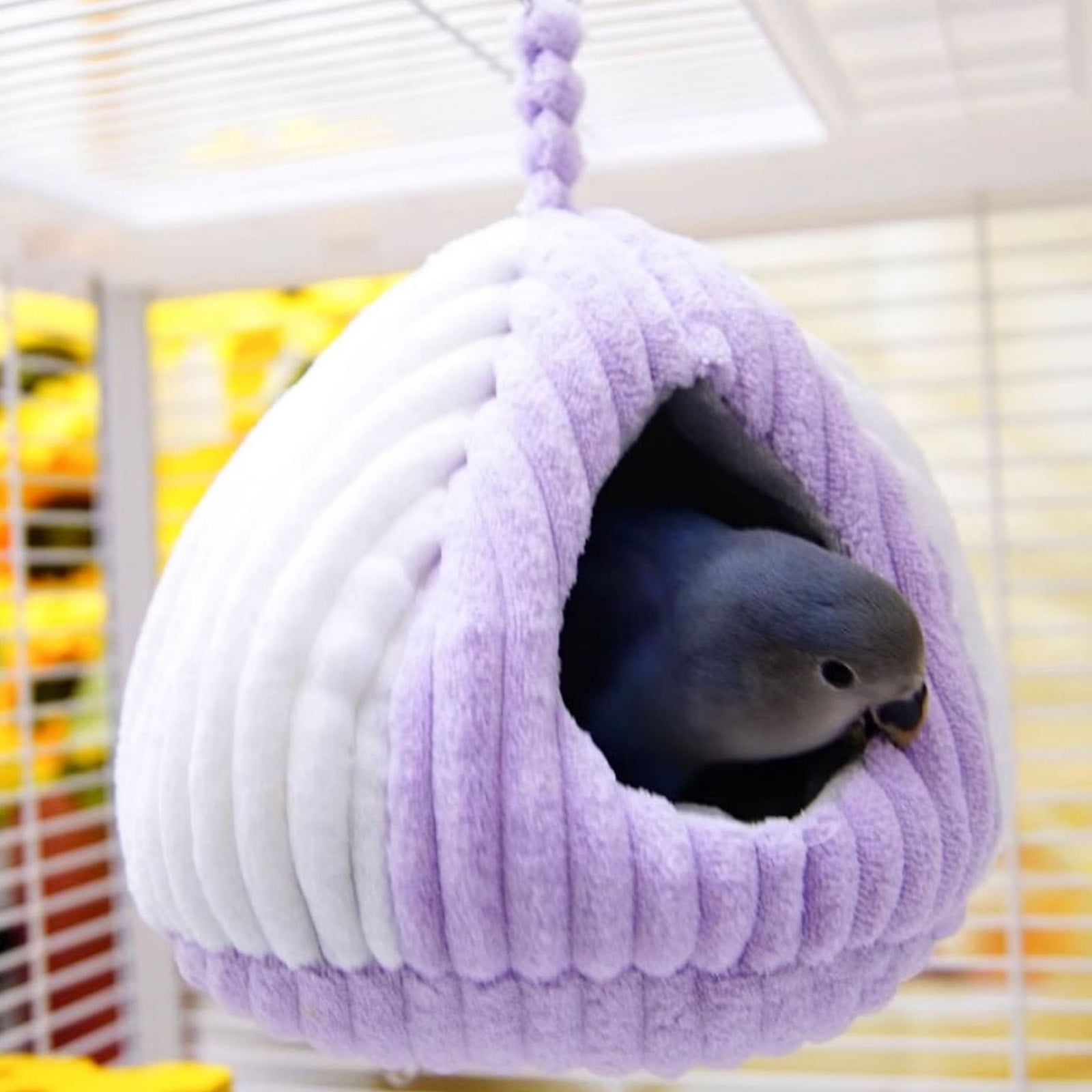 FeiFu Winter Warm Bird Nest Thickened Fleece Lined Bird House Windproof ...