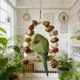FeiFu Wooden Birds Swings for Cockatiels Hanging Toy Parakeets Birdcage ...