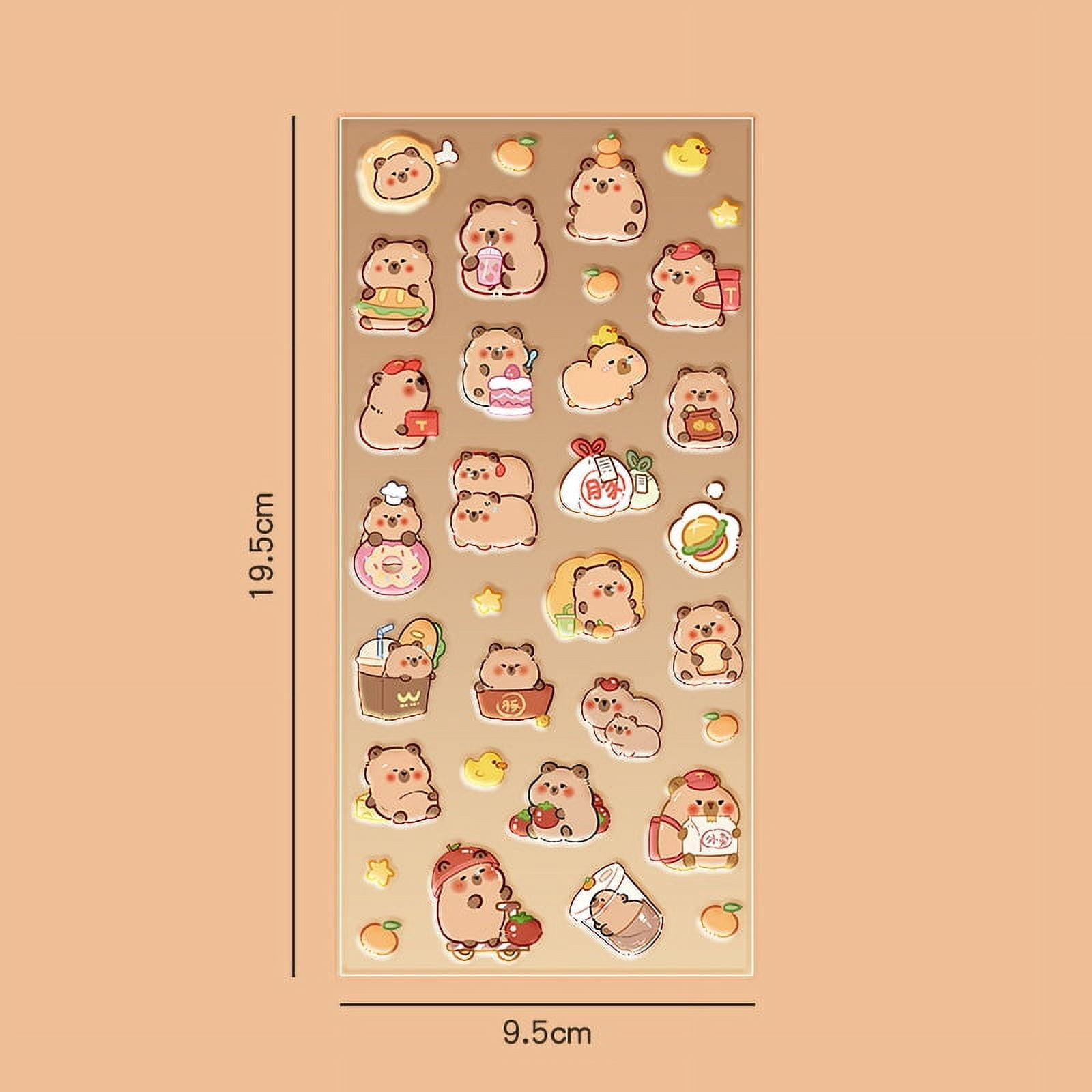 FeiKong Capybara Stickers Cute DIY Scrapbooking Stickers Toy Capybara ...