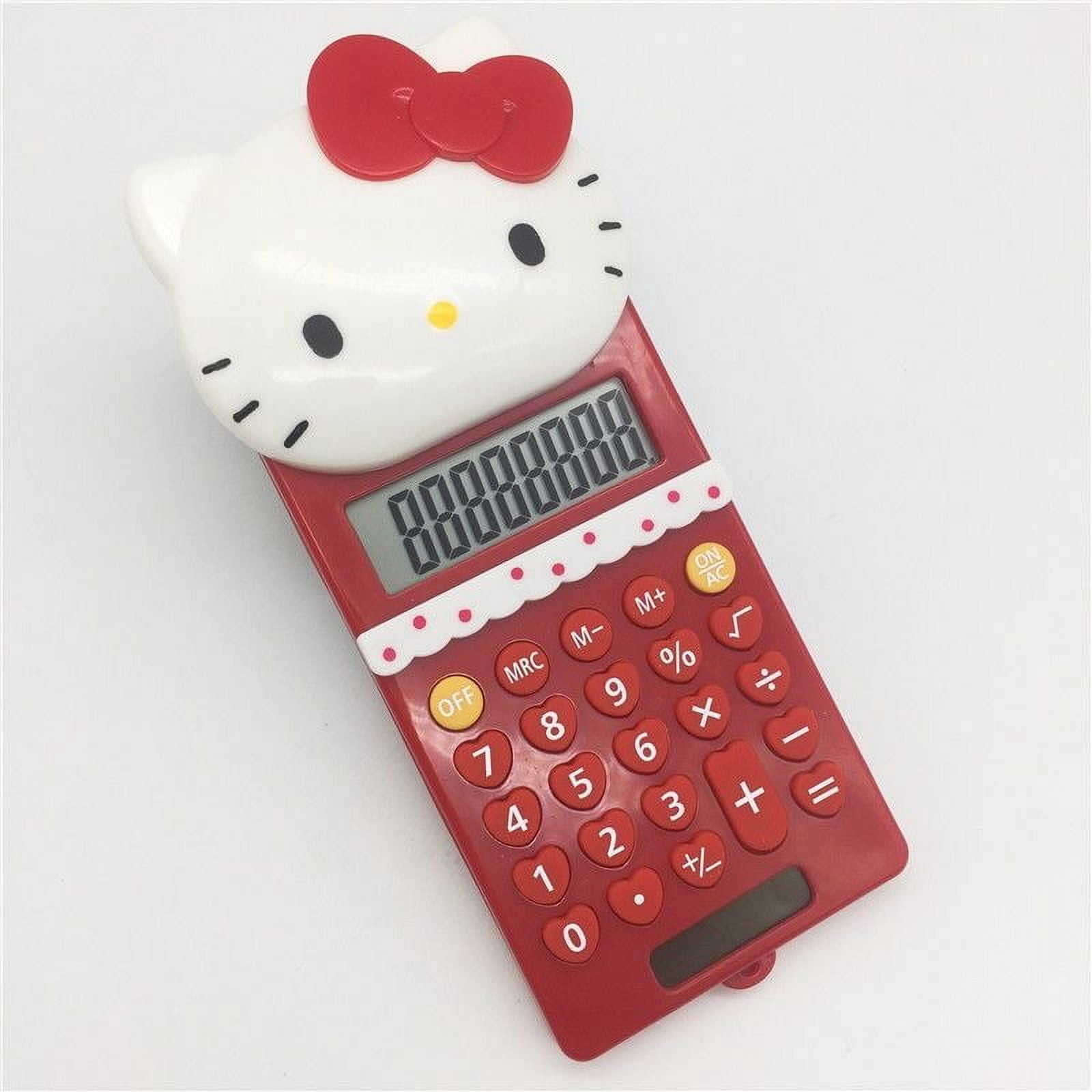 FeiKong Hello Kitty Calculator Anime Cartoon Cute Multi Functional Push ...
