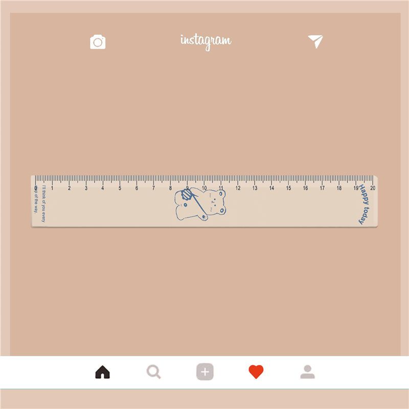 FeiKong HelloKitty Ruler Stationery Student Ruler Acrylic 20cm Drawing ...