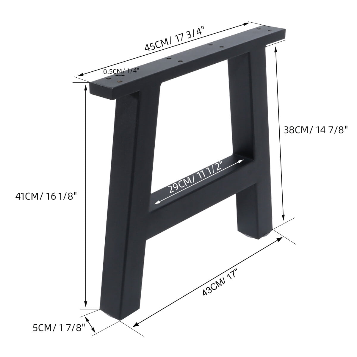 FeiZen 16 inch 28 inch Metal Coffee Table Legs – DIY Bench Chair Desk ...