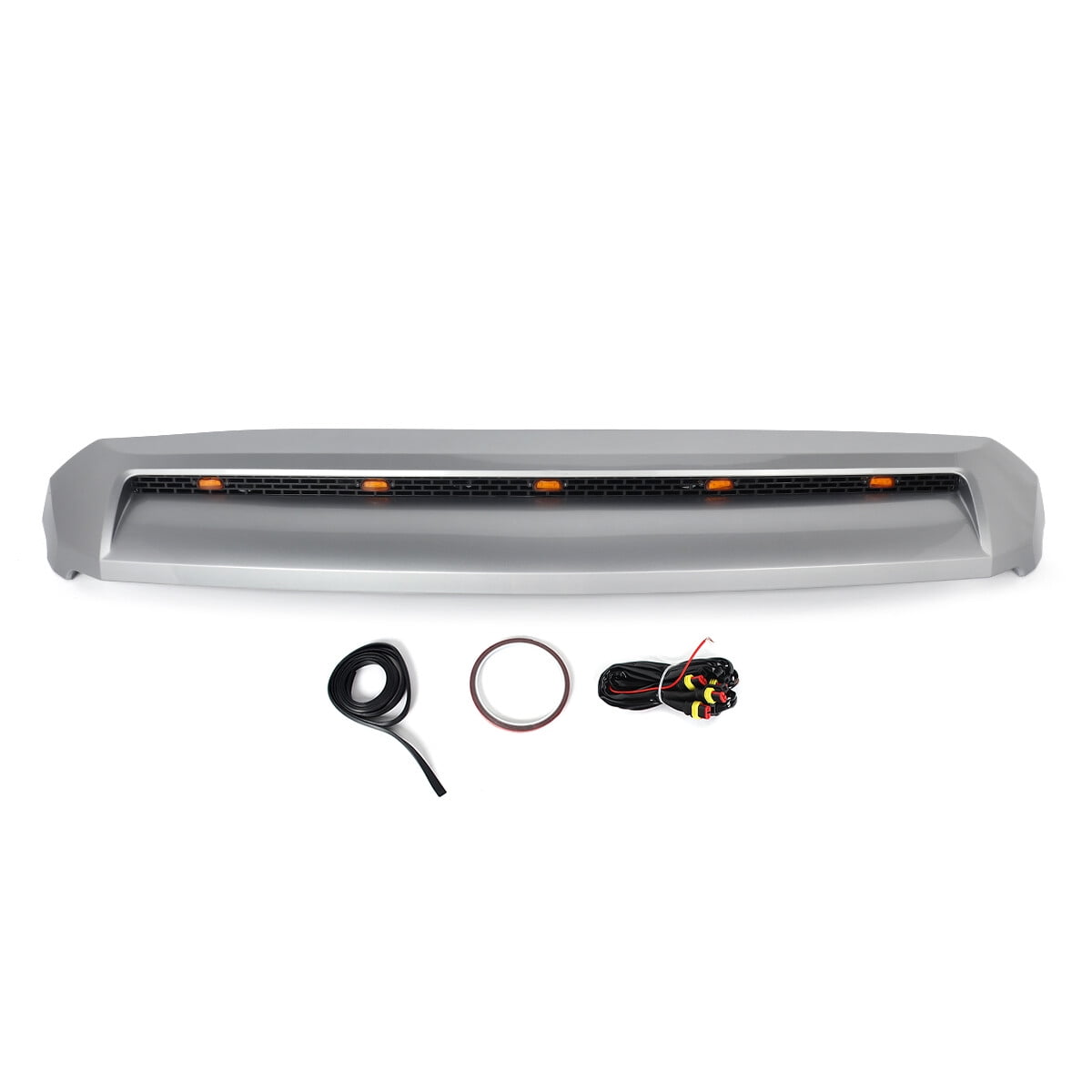 FeiZen Front Upper Hood Bulge Molding Grille Trim w/ Light For Toyota ...