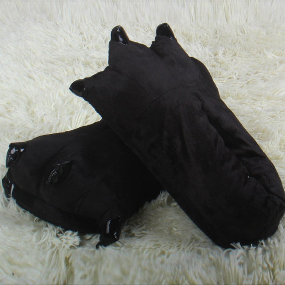 Feiboyy Adult Women Plush Indoor Slippers Funny Animal Paw Monster Claw ...