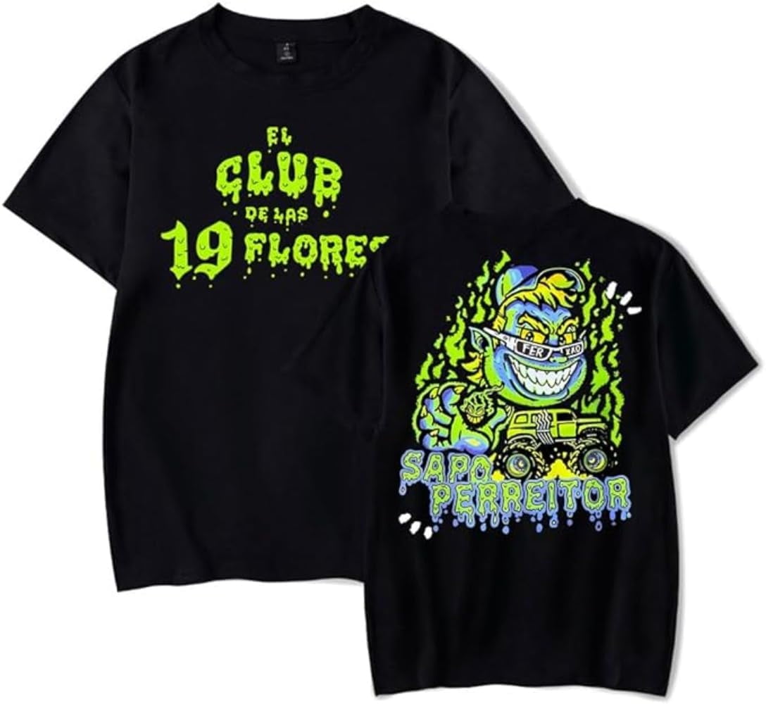 Feid El Club de las 19 Flores T-Shirt Feid 2024 Merch Women Men Summer ...