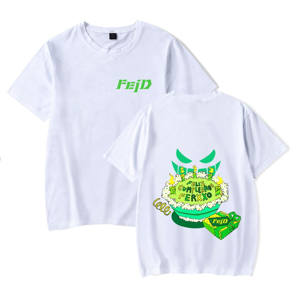 Feid Feliz Cumpleanos Ferxxo Merch T-Shirt Tee Cosplay Men/Women Summer ...