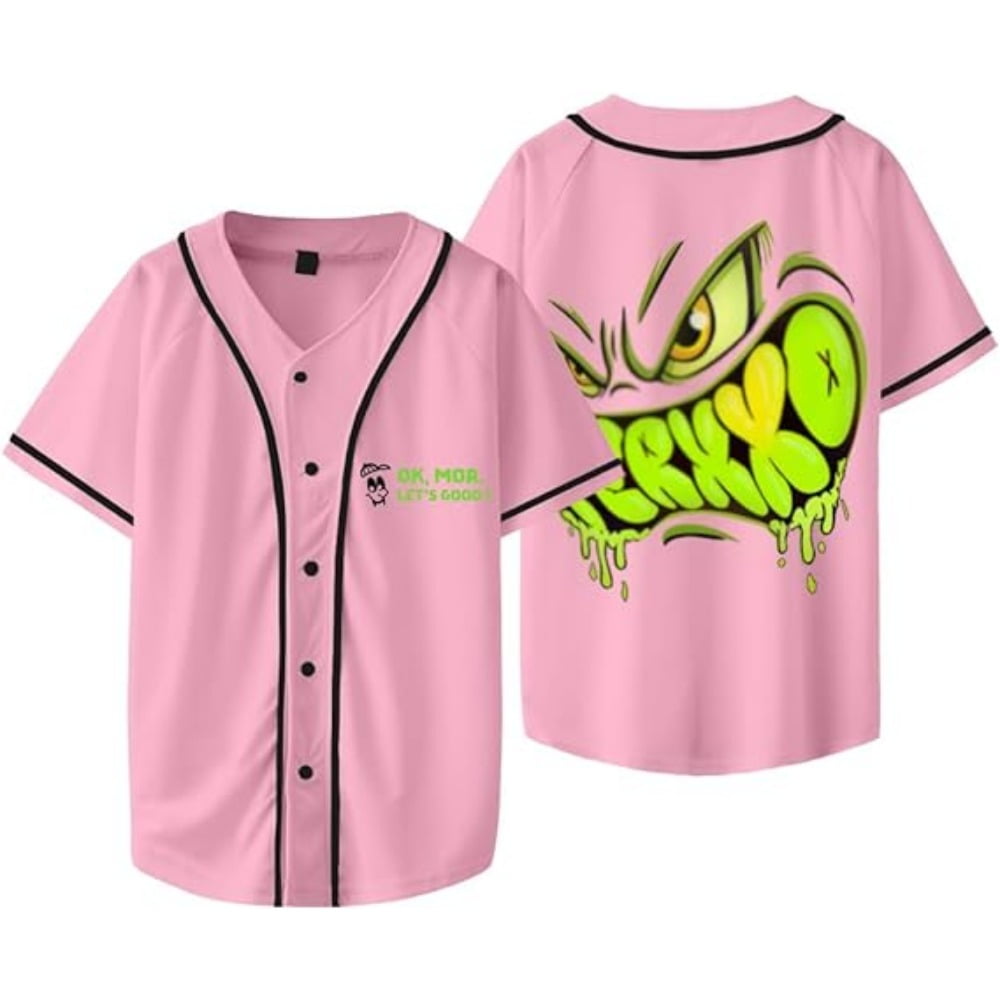 Feid Ferxxo Ferxxocalipsis 2024 Tour Baseball Jersey V-Neck Shirt Short ...