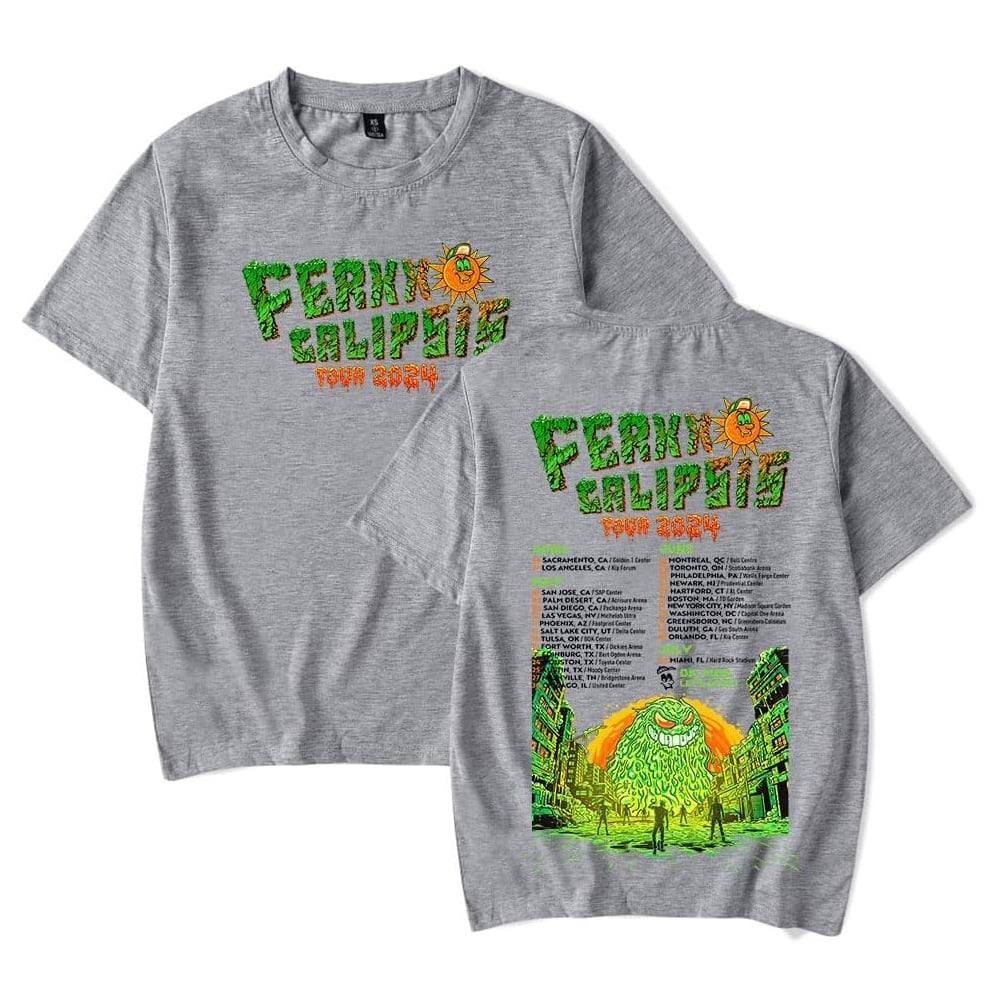 Feid Ferxxo Ferxxocalipsis Tour Merch T-shirt Logo Short Sleeve Women ...